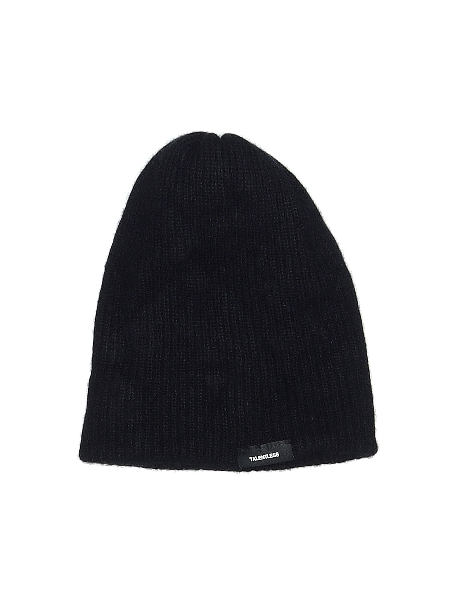 Talentless 100% Cashmere Solid Black Beanie One Size - 46% off | thredUP