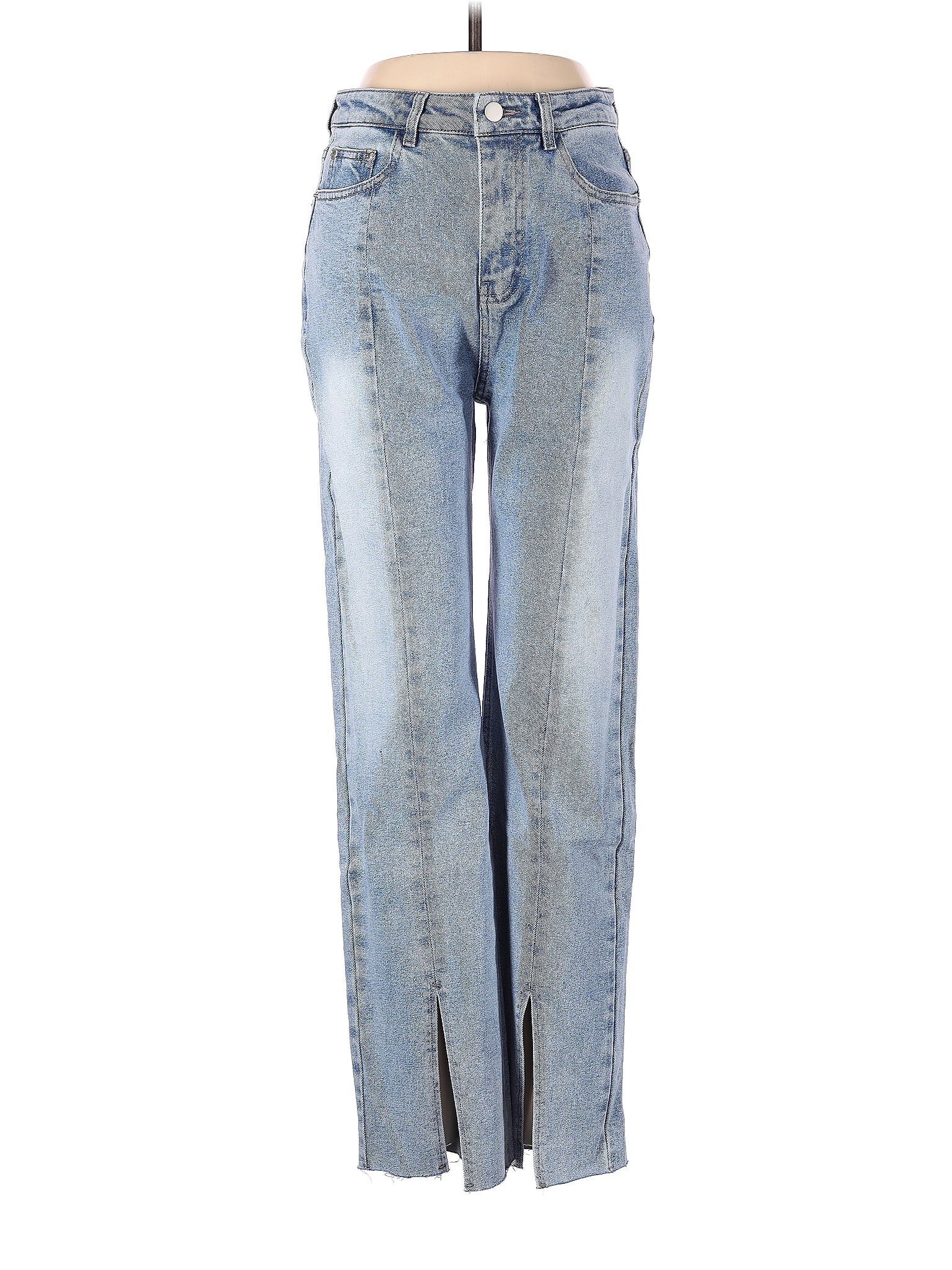 Assorted Brands Solid Blue Jeans Size M - 58% off | thredUP