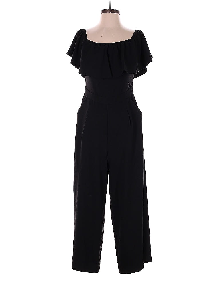 Banana Republic Factory Store 100% Polyester Solid Black Jumpsuit Size ...