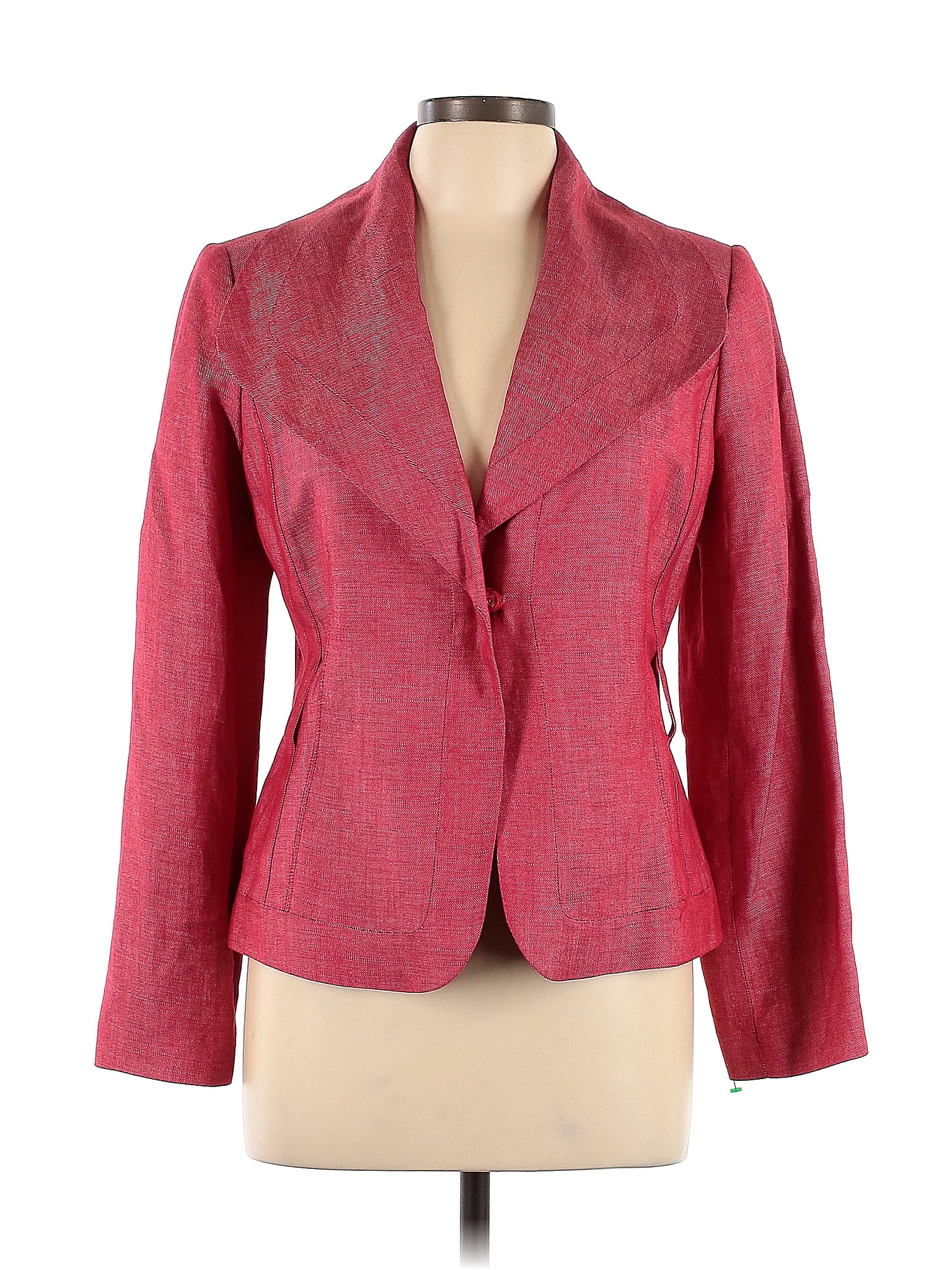 Calvin Klein Solid Red Blazer Size 10 71 Off Thredup
