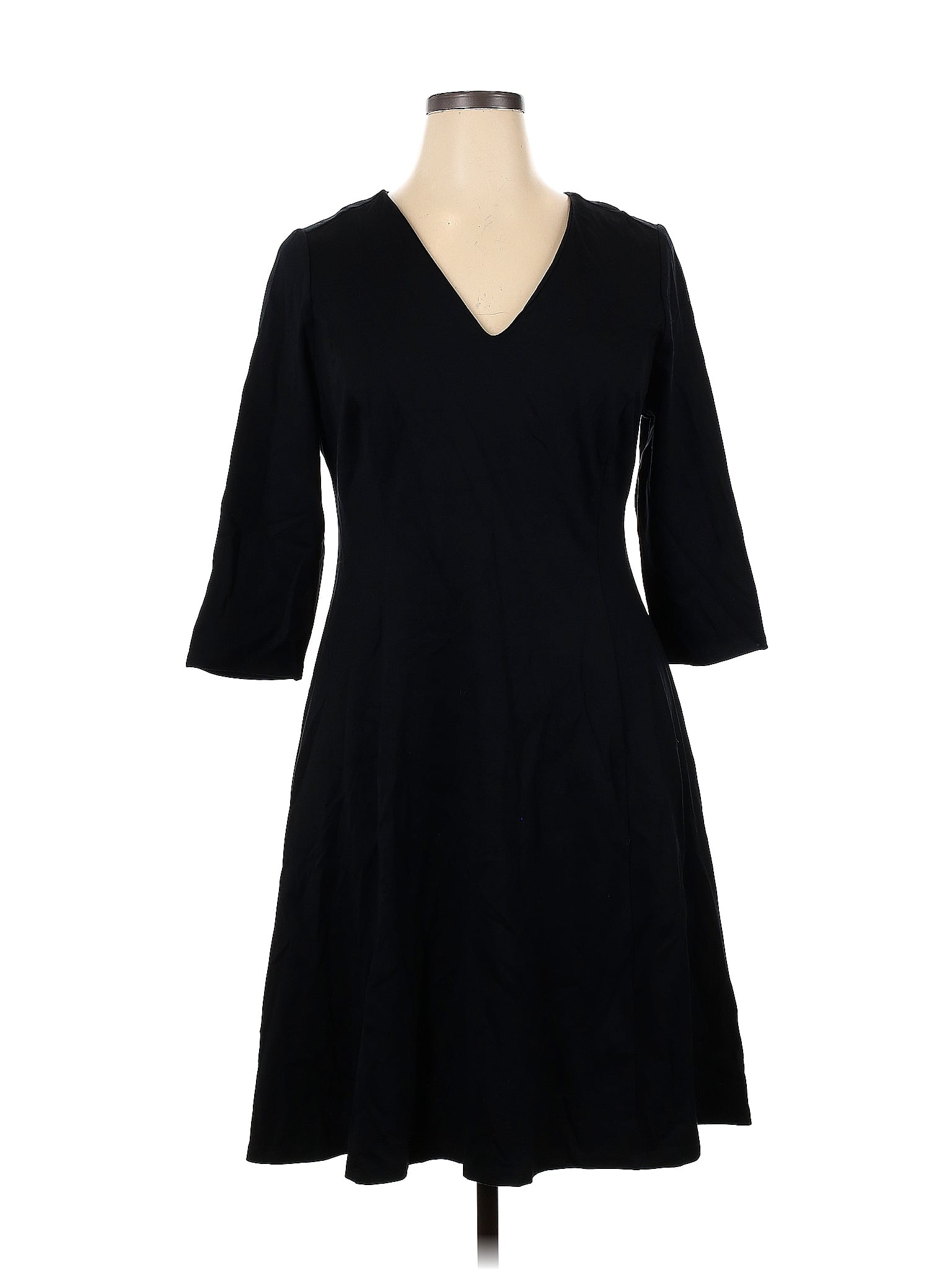Lane Bryant Solid Black Casual Dress Size 14 16 Plus Plus 61 Off