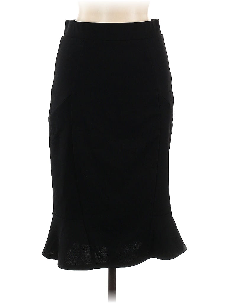 Olivia Blu Solid Black Casual Skirt Size M 55 Off Thredup