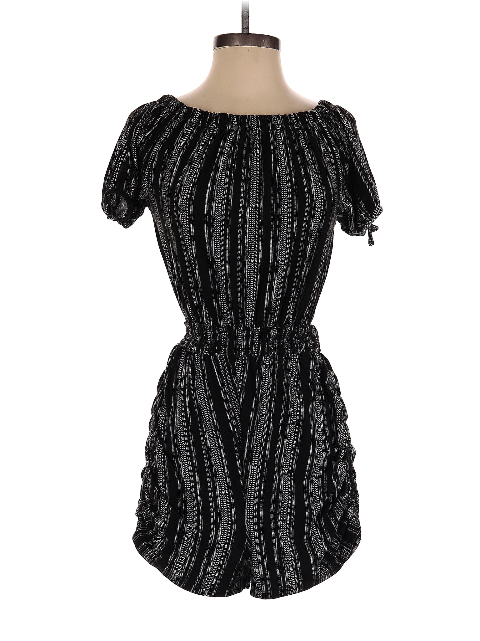 Derek Heart Stripes Multi Color Black Romper Size M - 50% off | thredUP