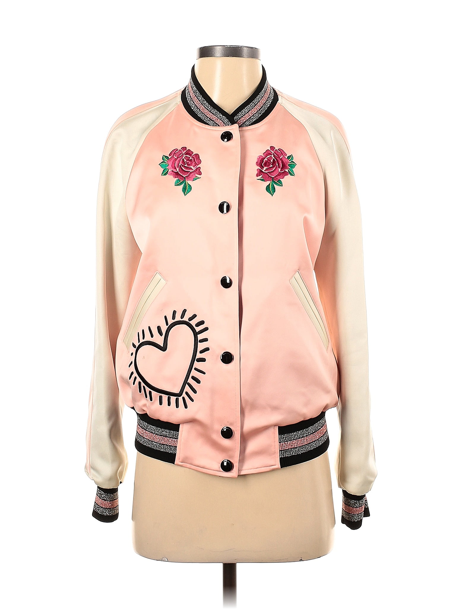 Keith Haring X Coach Floral Pink Jacket Size 4 - 71% off | thredUP