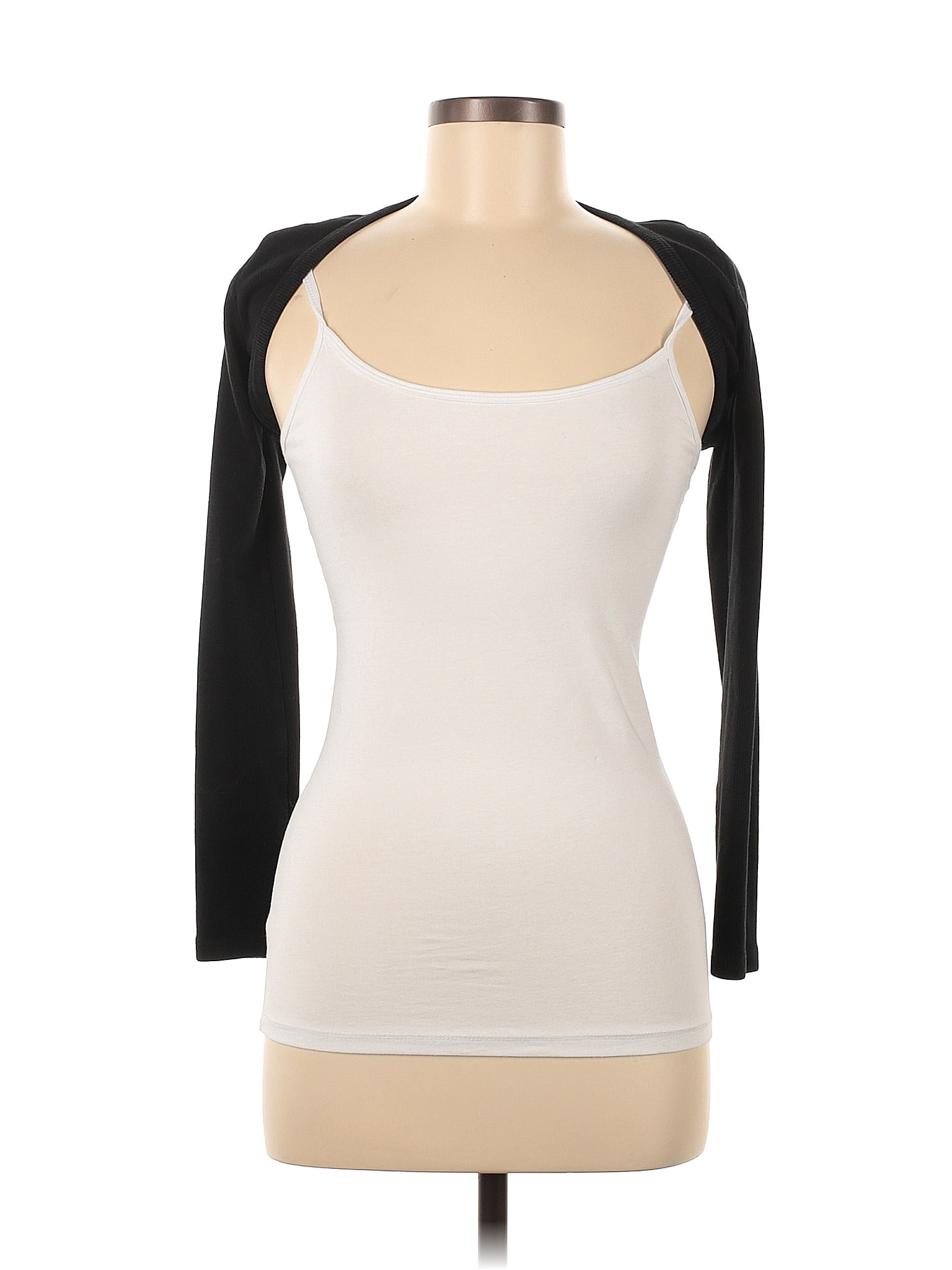 Zara Color Block Solid White Shrug Size M - 31% off | thredUP