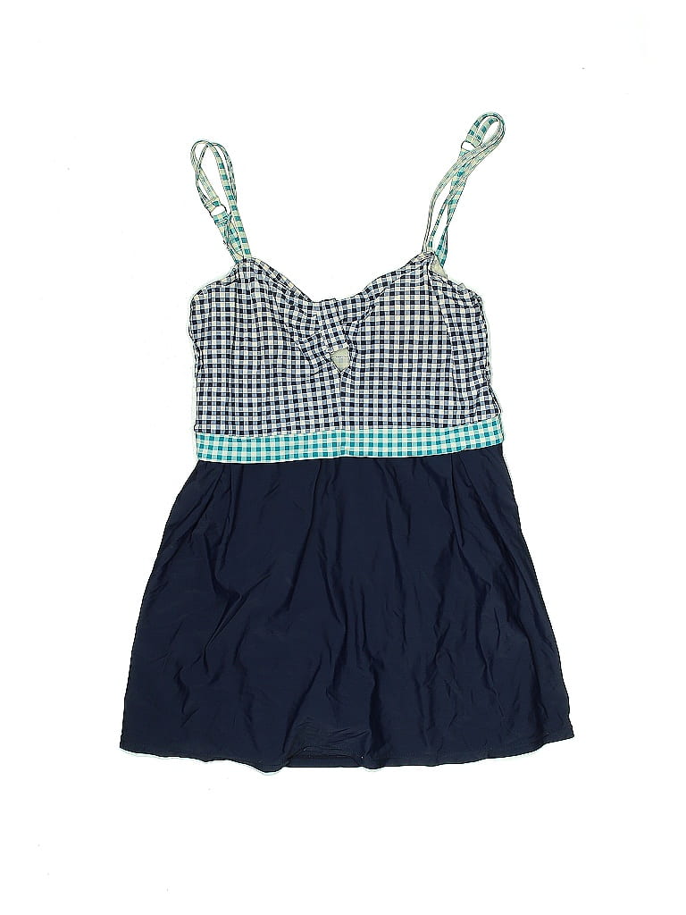 Mazu Swim Checkered-gingham Blue Swimsuit Top Size 12 - 56% off | thredUP