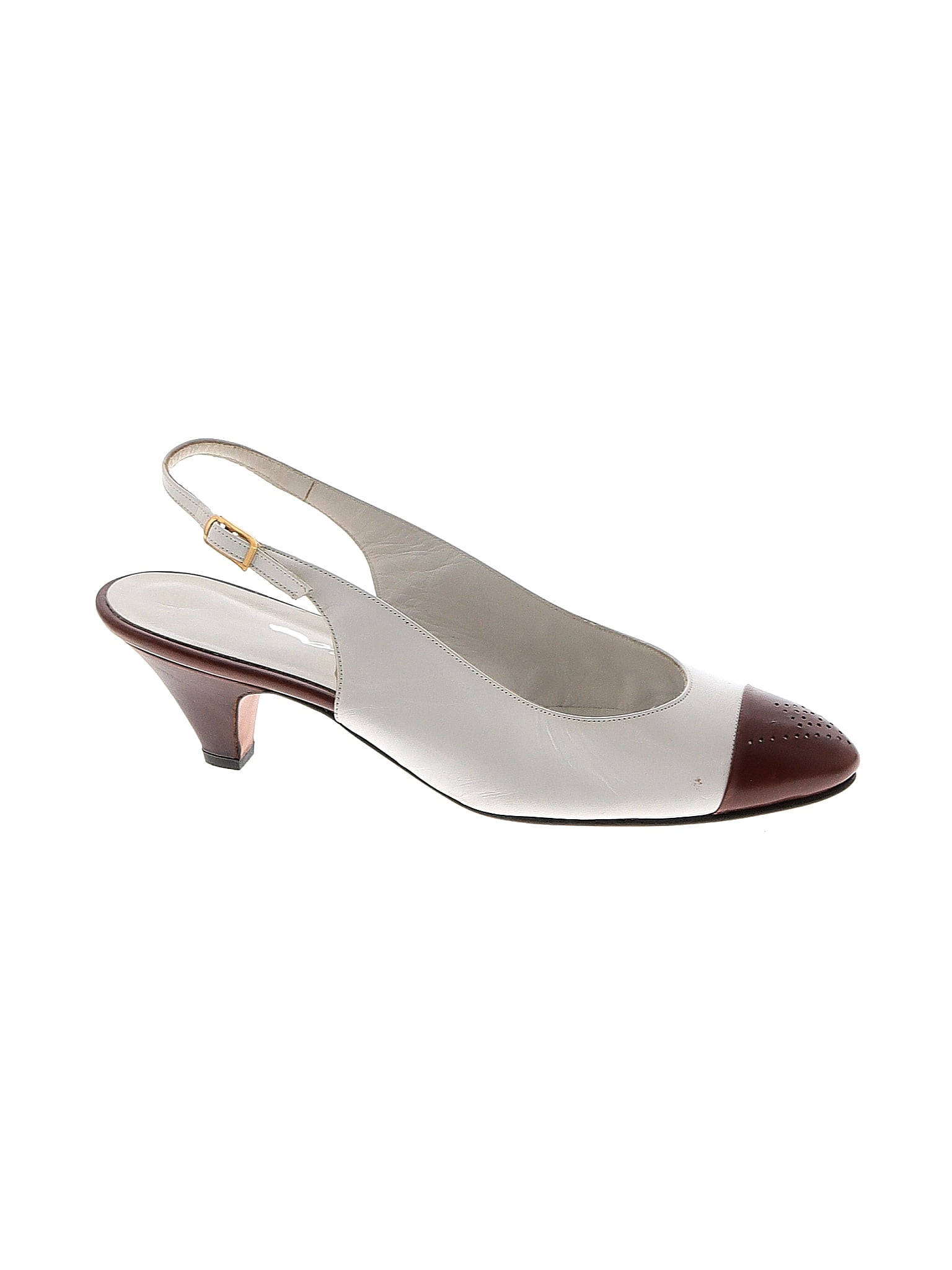 Erica Solid White Ivory Heels Size 8 - 46% off | thredUP