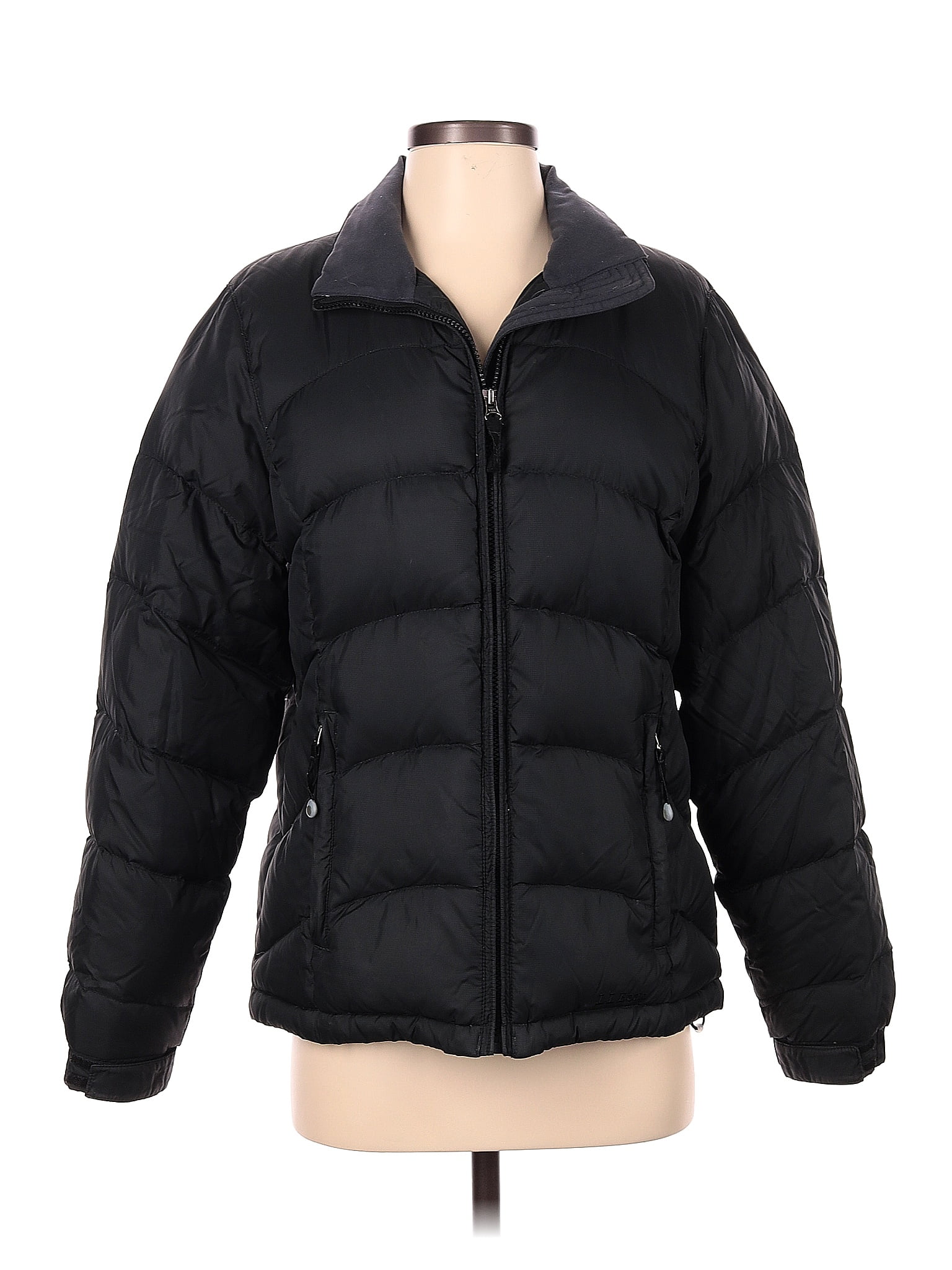 L.L.Bean 100% Nylon Solid Black Coat Size S - 56% off | thredUP