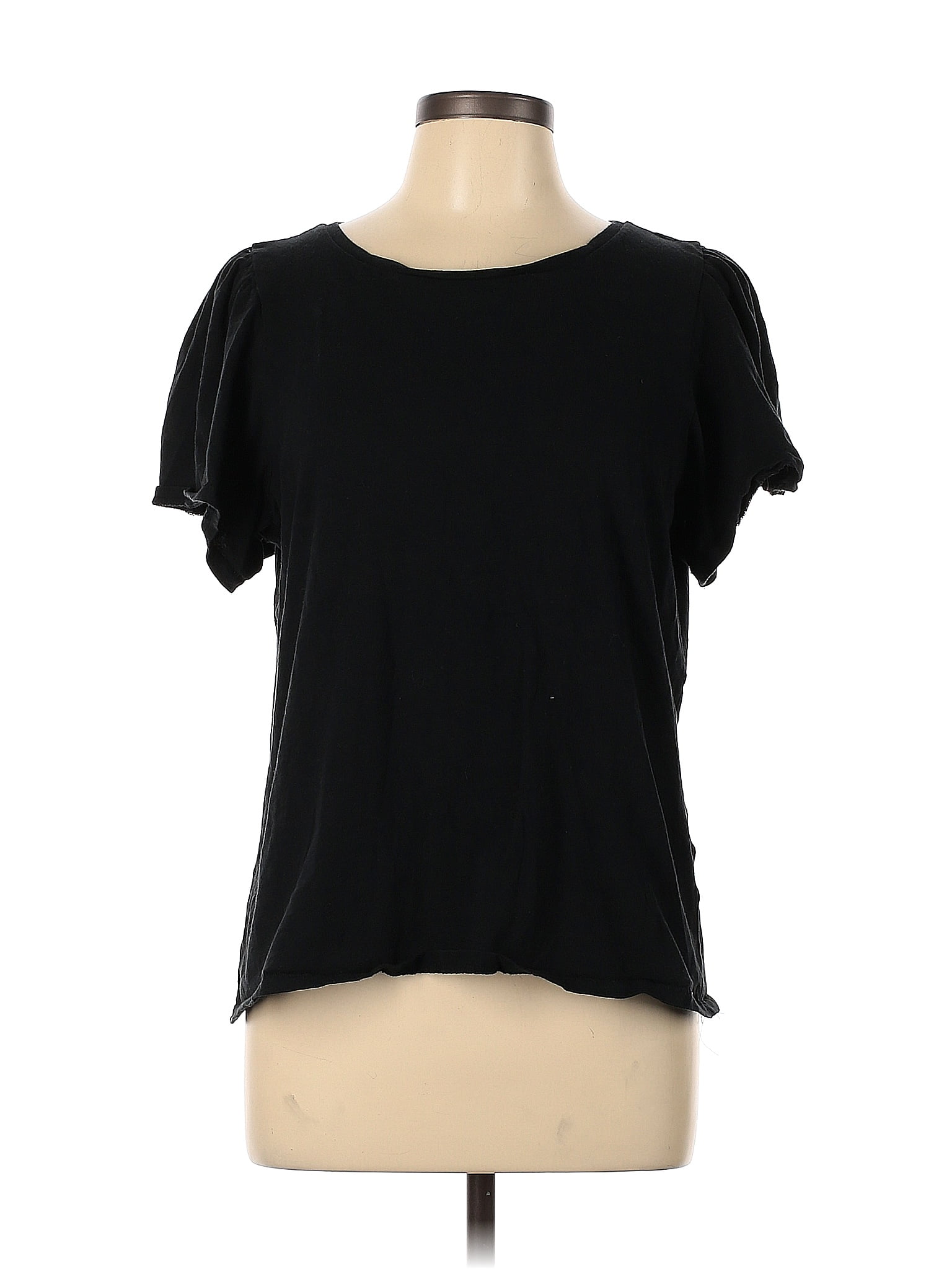 J Crew Black Short Sleeve Top Size L 64 Off Thredup