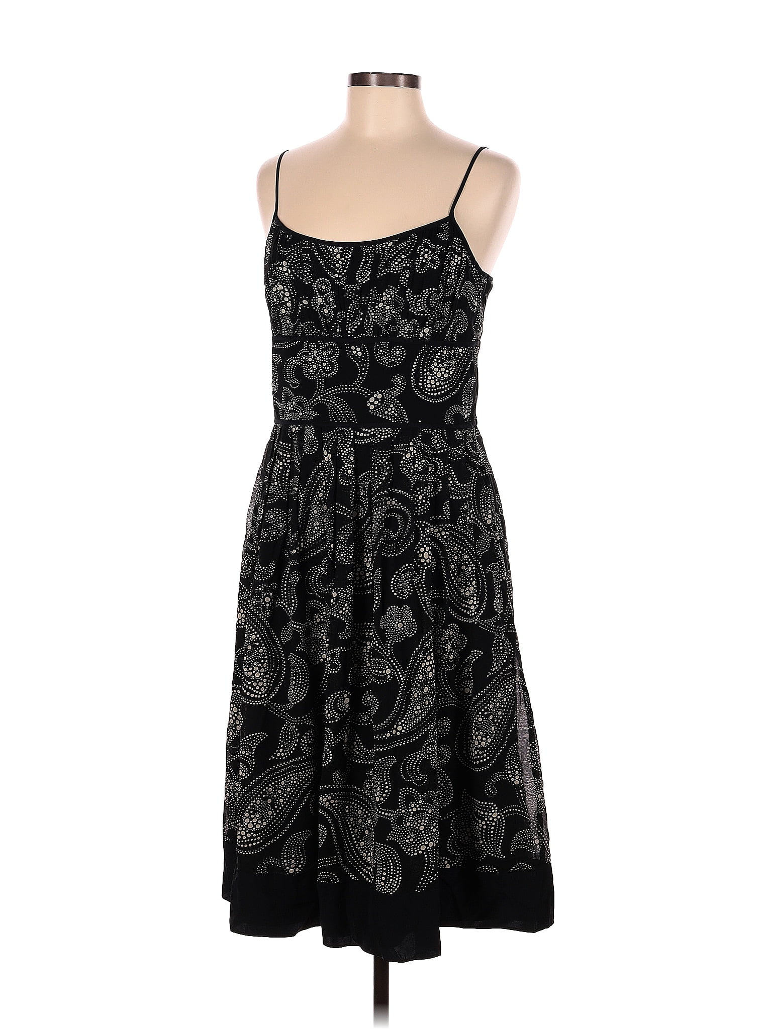 Ann Taylor 100 Silk Black Cocktail Dress Size 8 76 Off Thredup