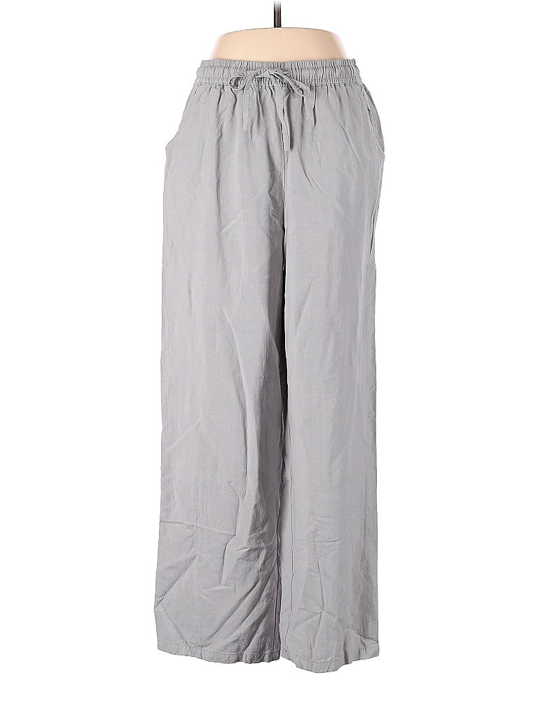 Assorted Brands Solid Gray Casual Pants Size M - 60% off | thredUP