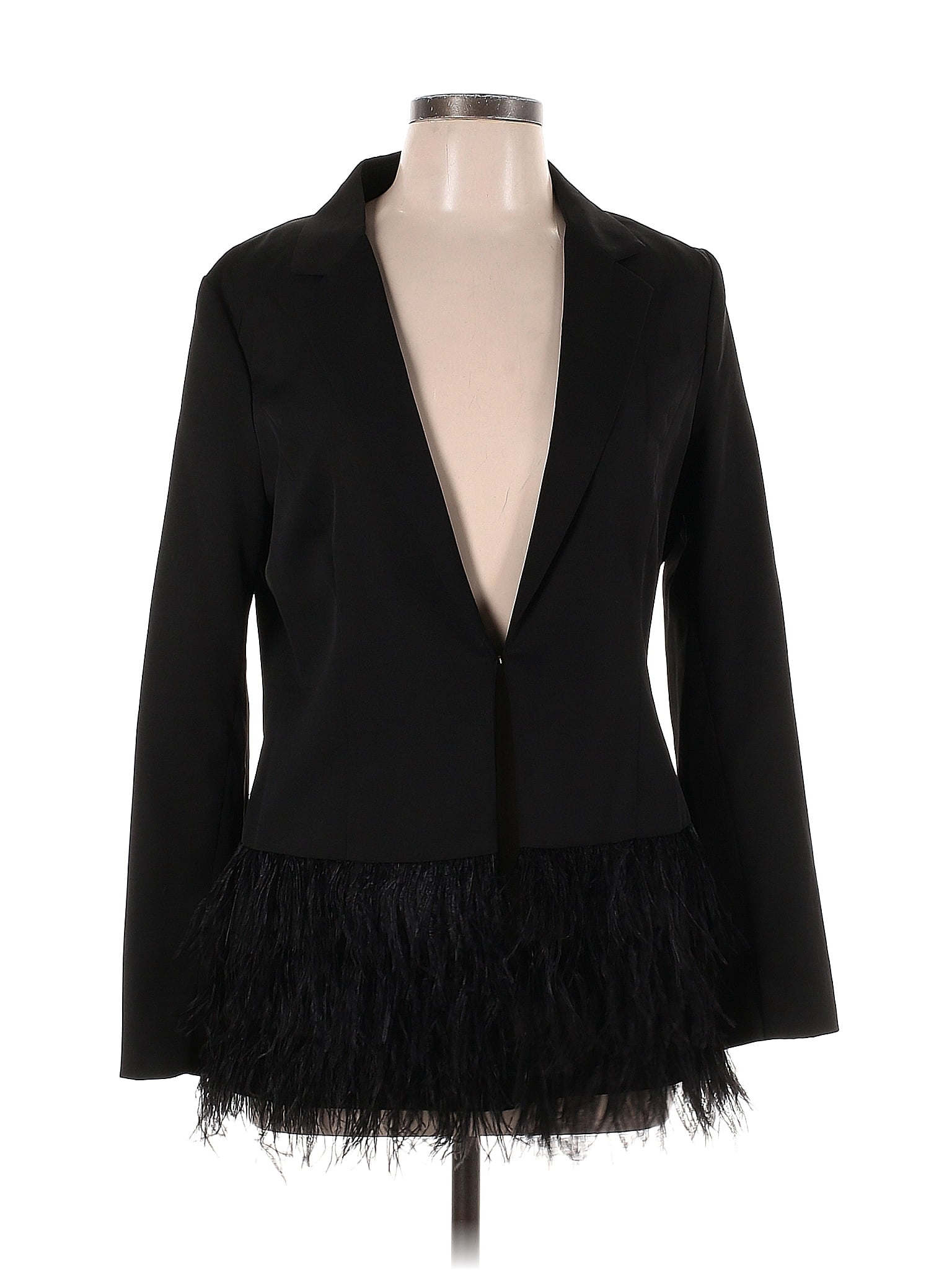 Lucy Paris Solid Black Jacket Size L - 75% off | ThredUp