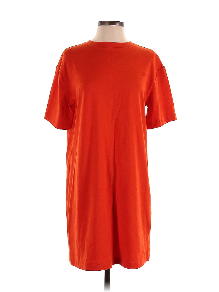 A New Day Solid Burnt Orange Orange Casual Dress Size XS - 46% off ...