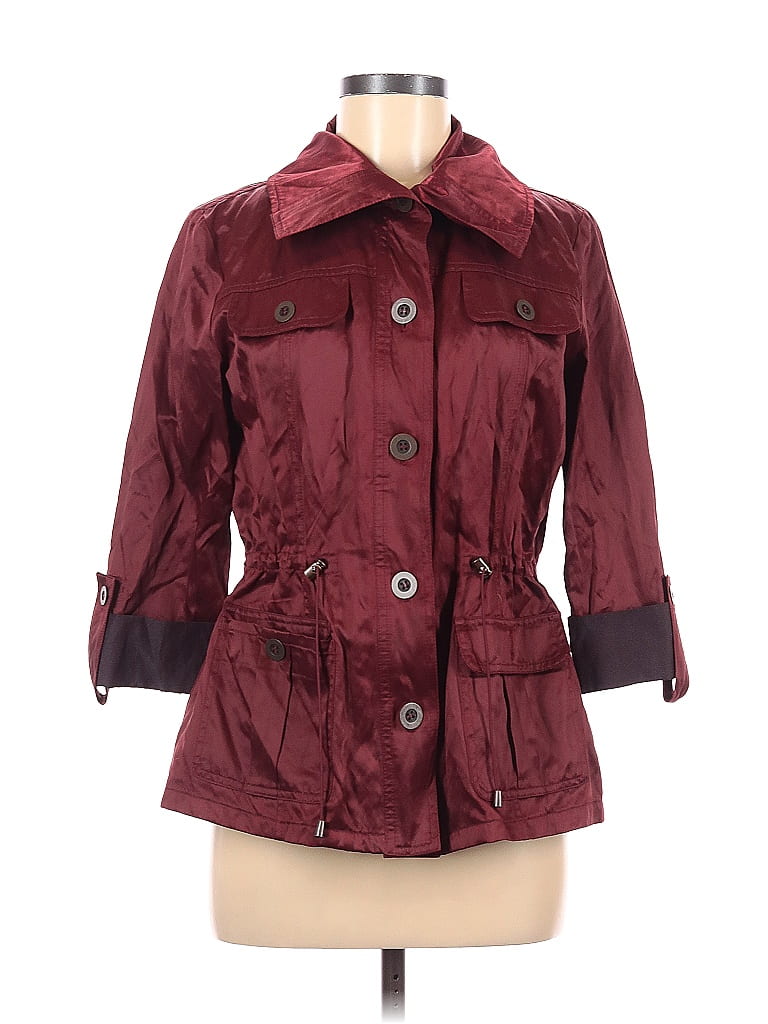 Ruby Rd. Solid Maroon Burgundy Jacket Size 8 - 67% off | thredUP