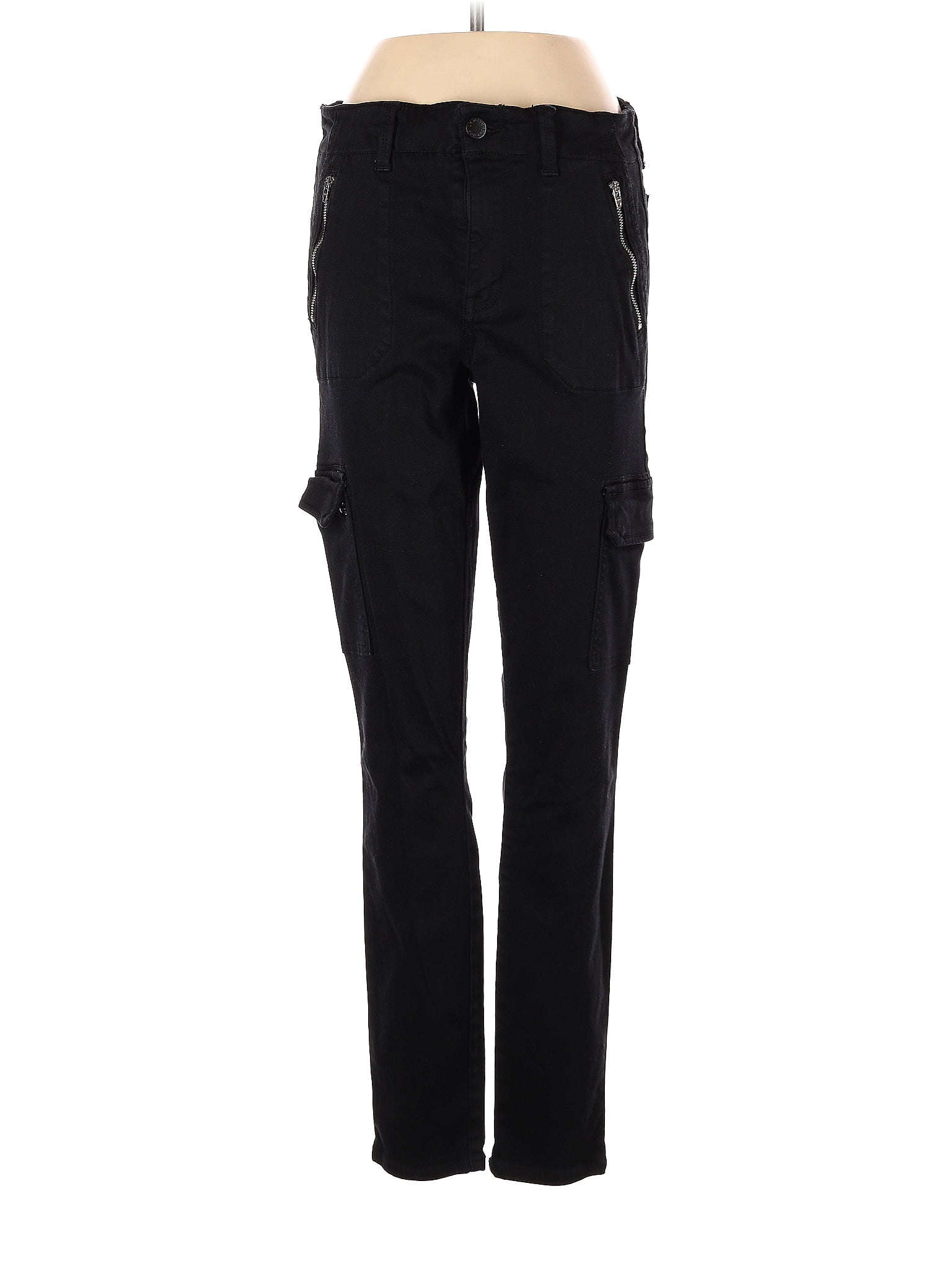 Level 99 Solid Black Cargo Pants 27 Waist - 77% off | thredUP
