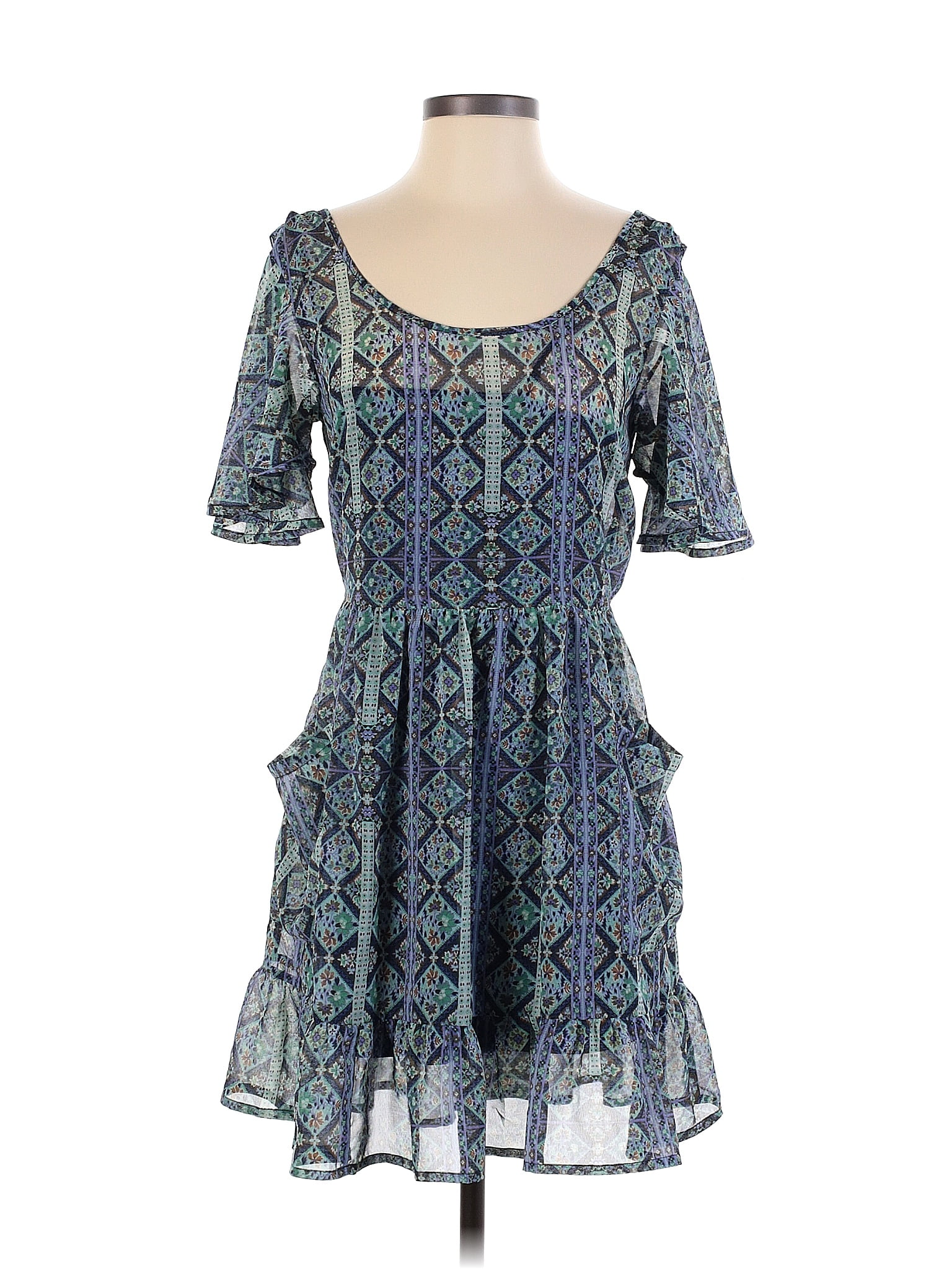 American Rag Cie Multi Color Blue Casual Dress Size S - 56% off | thredUP