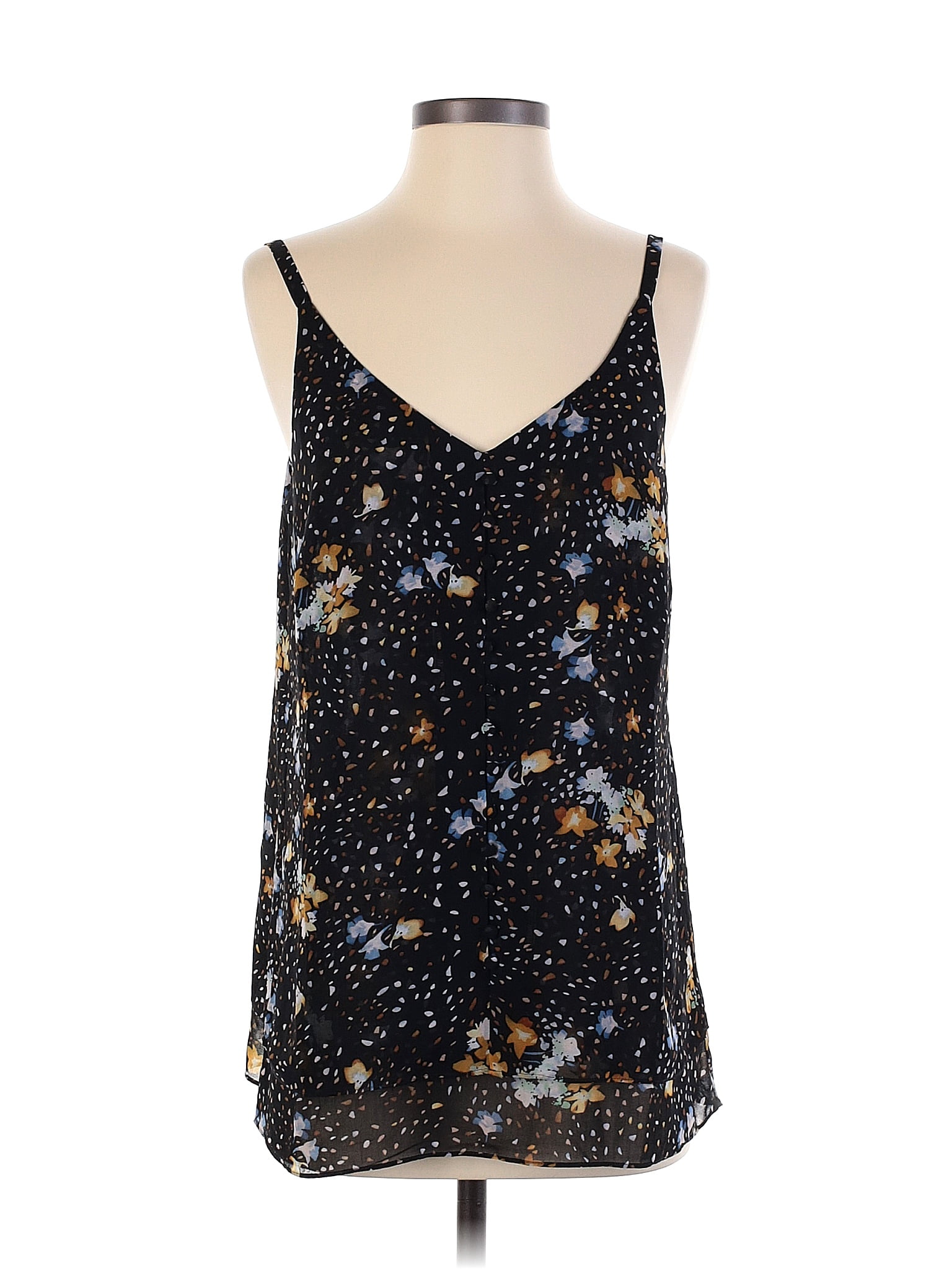 Cabi 100 Polyester Stars Black Sleeveless Blouse Size S 66 Off
