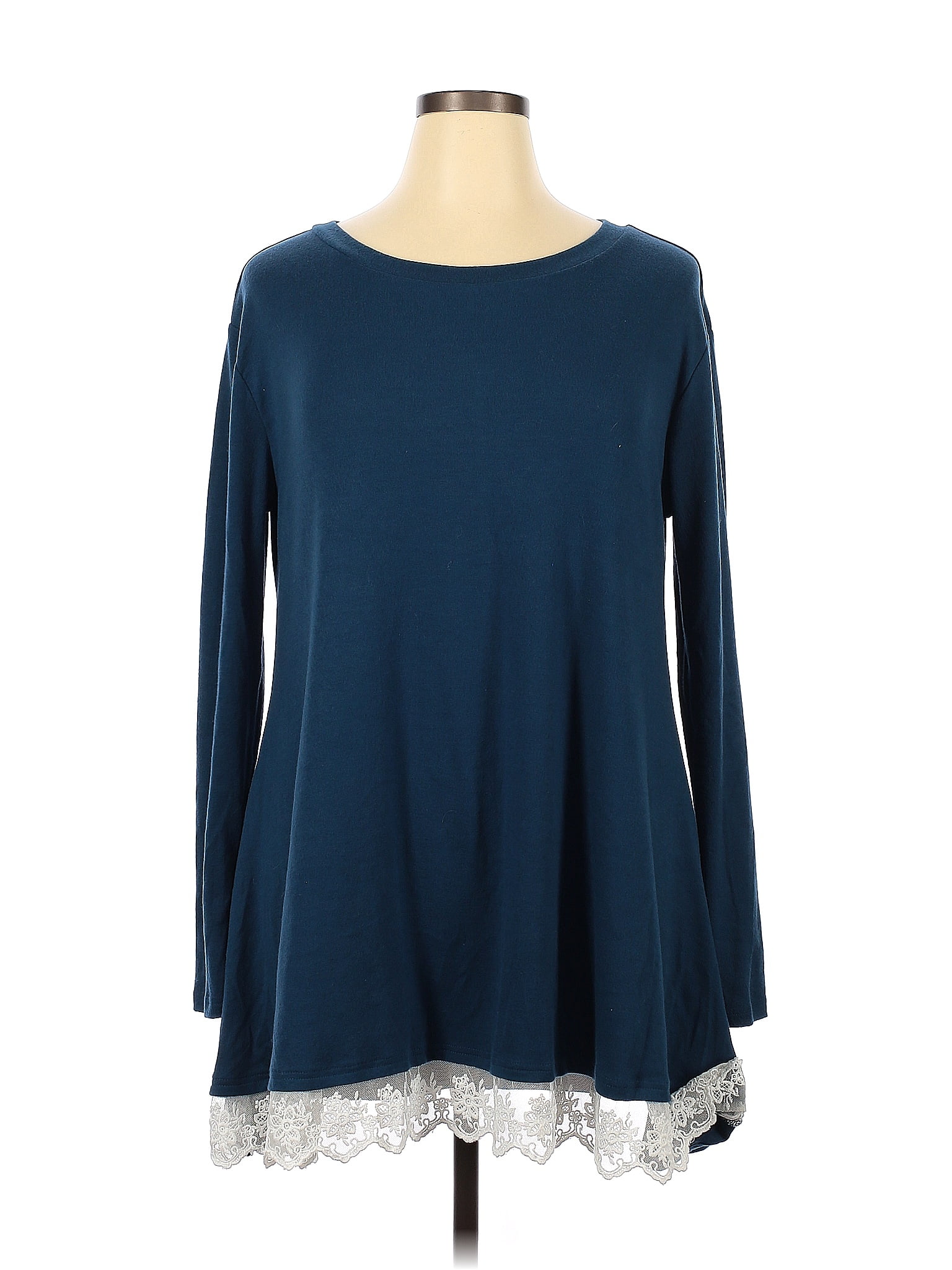 Assorted Brands Solid Teal Blue Casual Dress Size Xl 56 Off Thredup