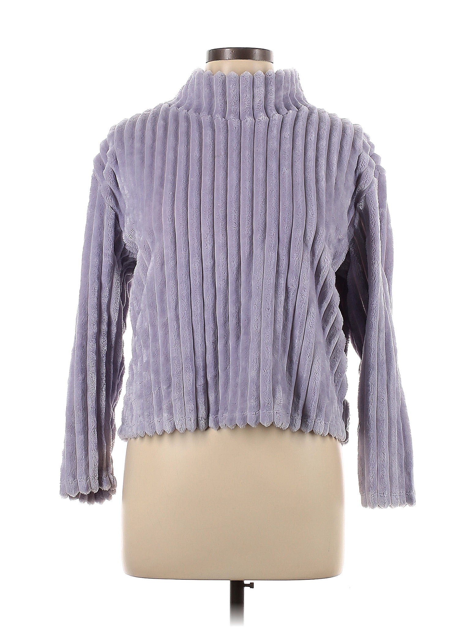 Planet Gold 100% Polyester Color Block Stripes Lavender Purple ...