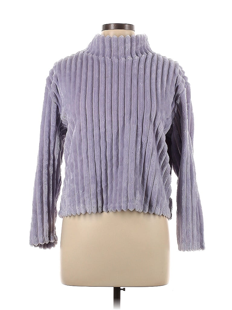 Planet Gold 100% Polyester Color Block Stripes Lavender Purple ...