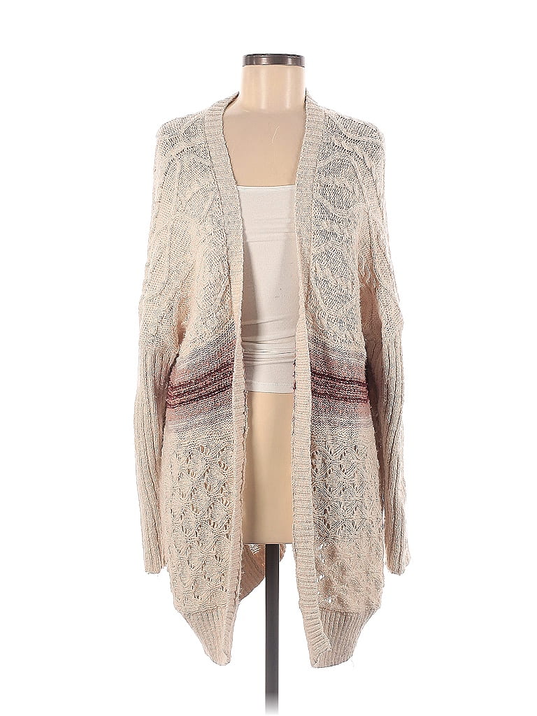 Pilcro by Anthropologie Color Block Tan Cardigan Size Med - Lg - 74% ...