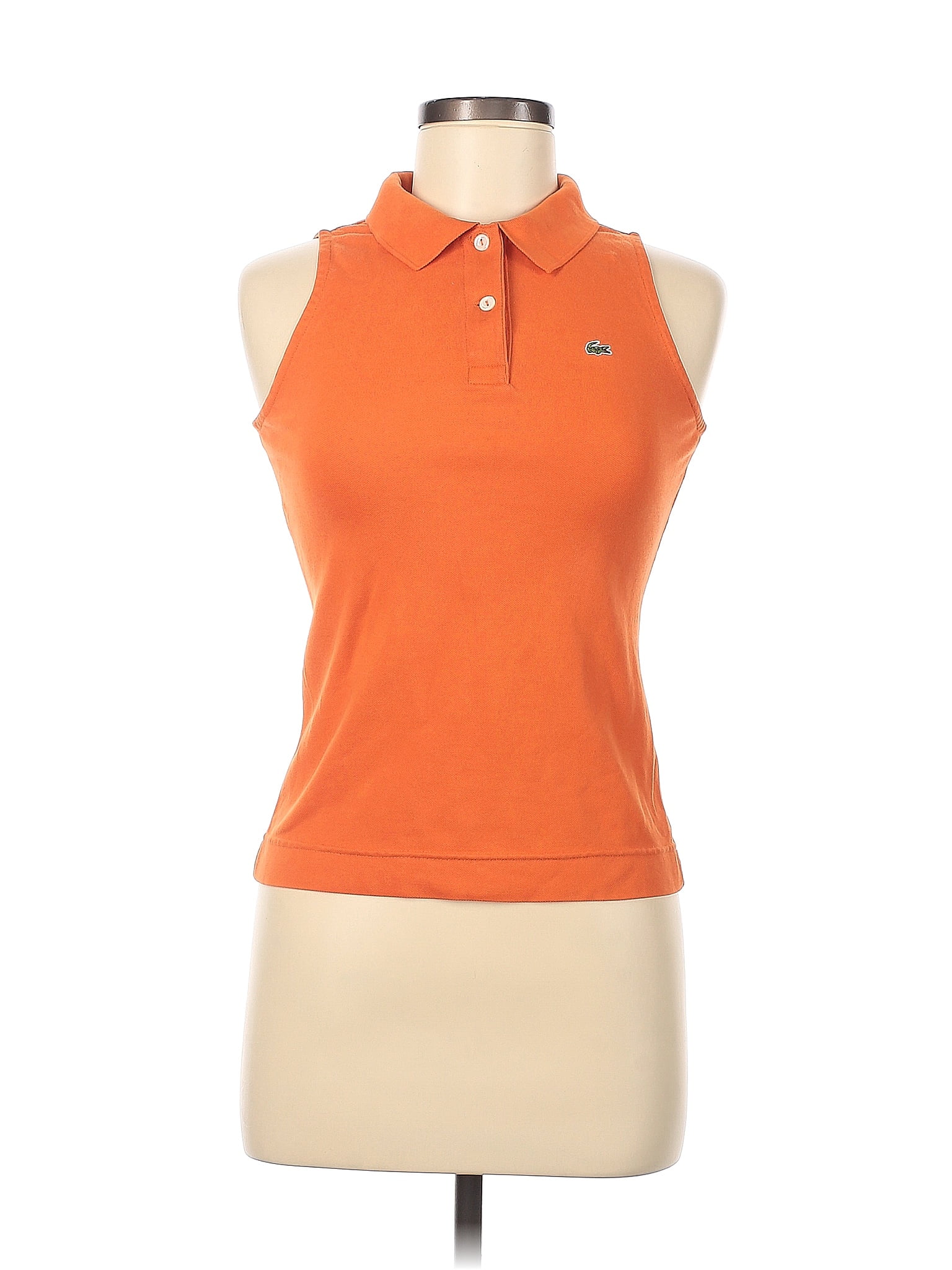 Lacoste Orange Sleeveless Polo Size 38 (EU) - 72% off | thredUP