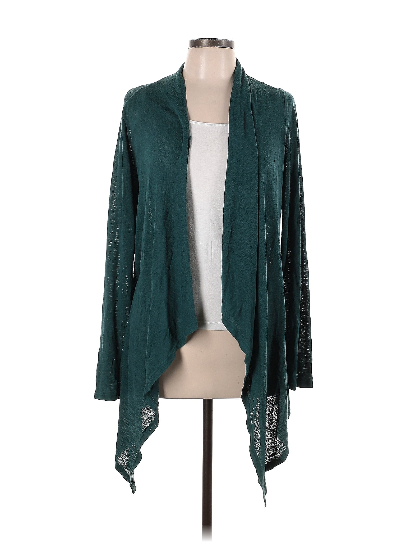 B Collection by Bobeau Color Block Solid Teal Cardigan Size L - 73% off ...