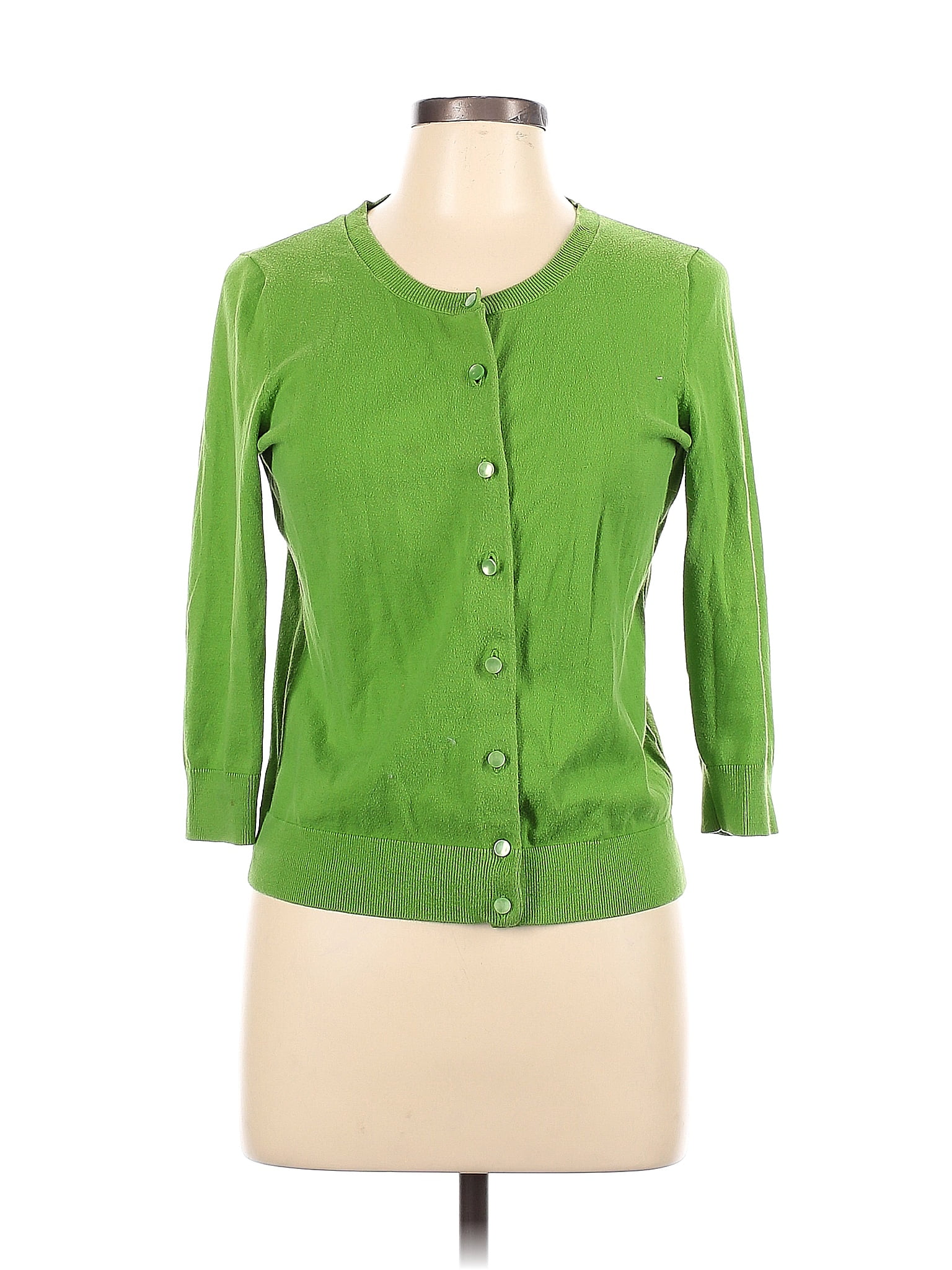 Talbots Color Block Green Cardigan Size L 76 Off Thredup
