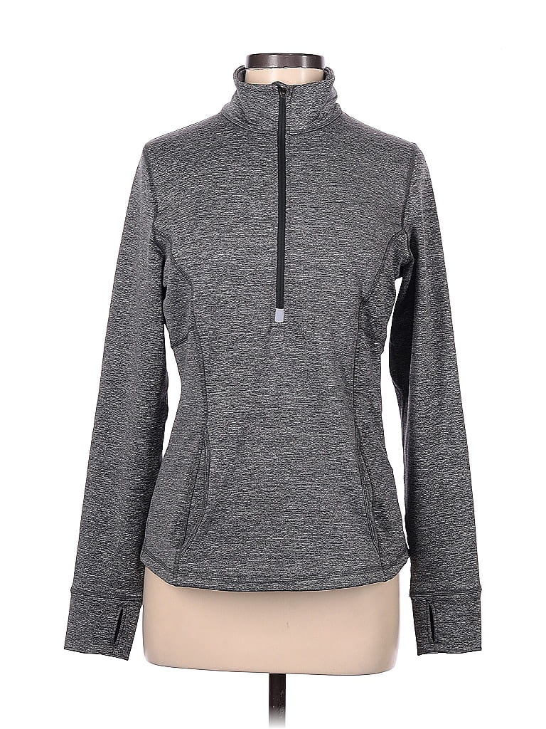 lucy Color Block Gray Track Jacket Size M - 62% off | thredUP