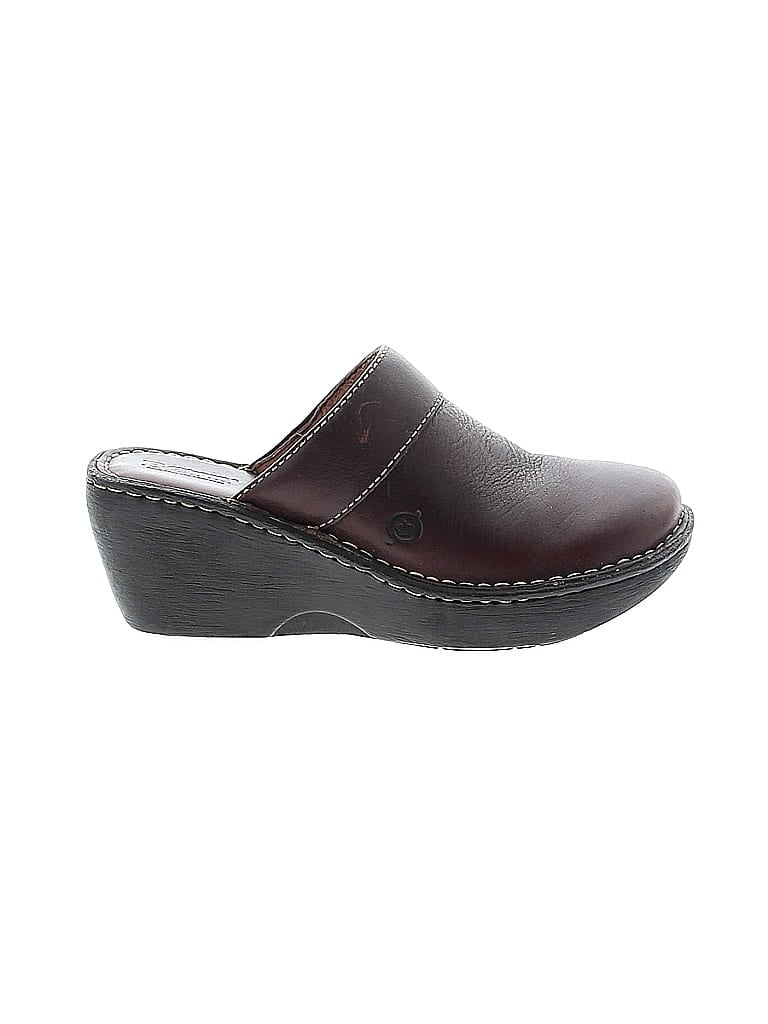 Born Crown Solid Brown Burgundy Mule/Clog Size 6 - 60% off | thredUP