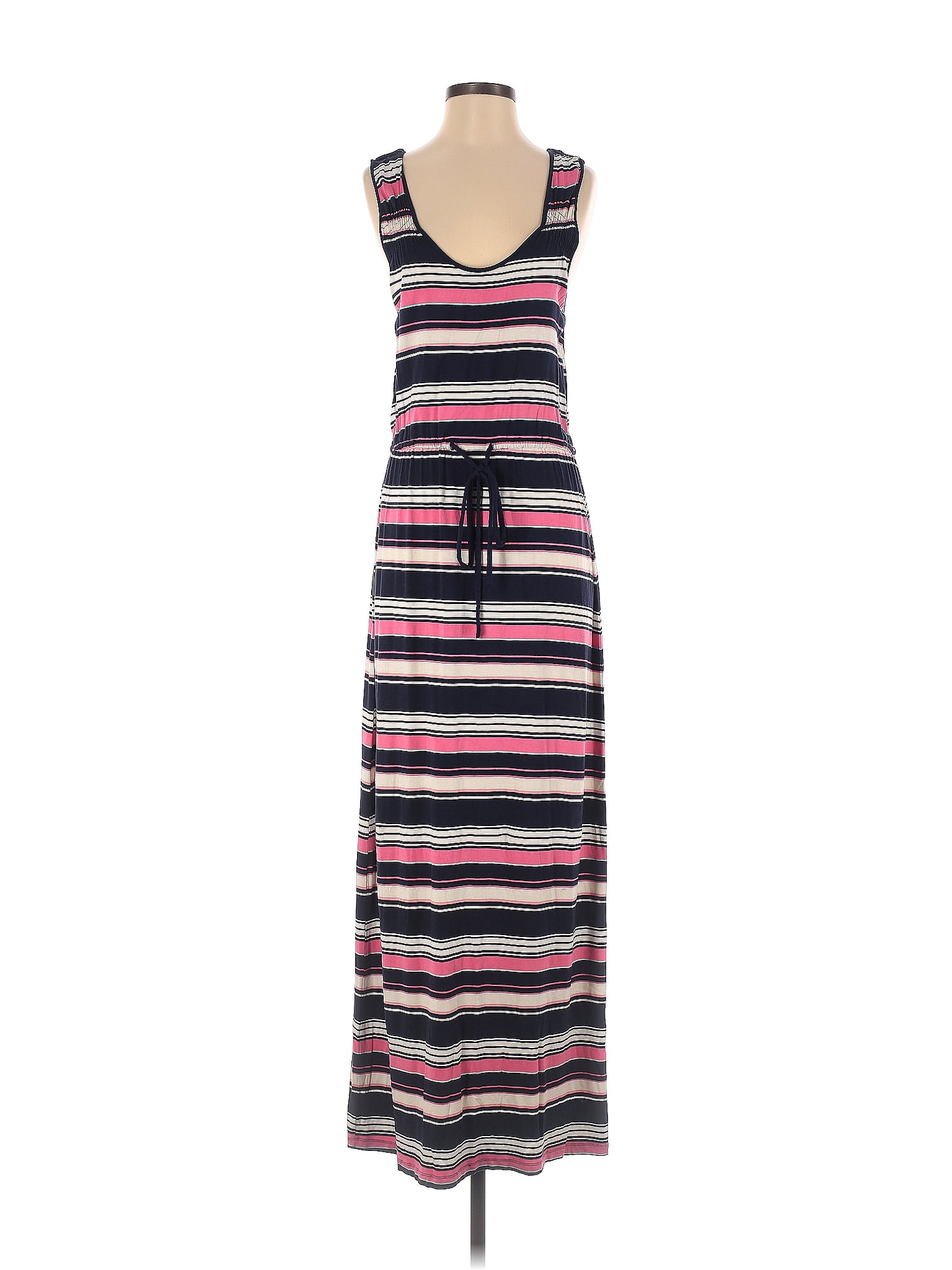 Merona Stripes Multi Color Pink Casual Dress Size M - 50% off | ThredUp