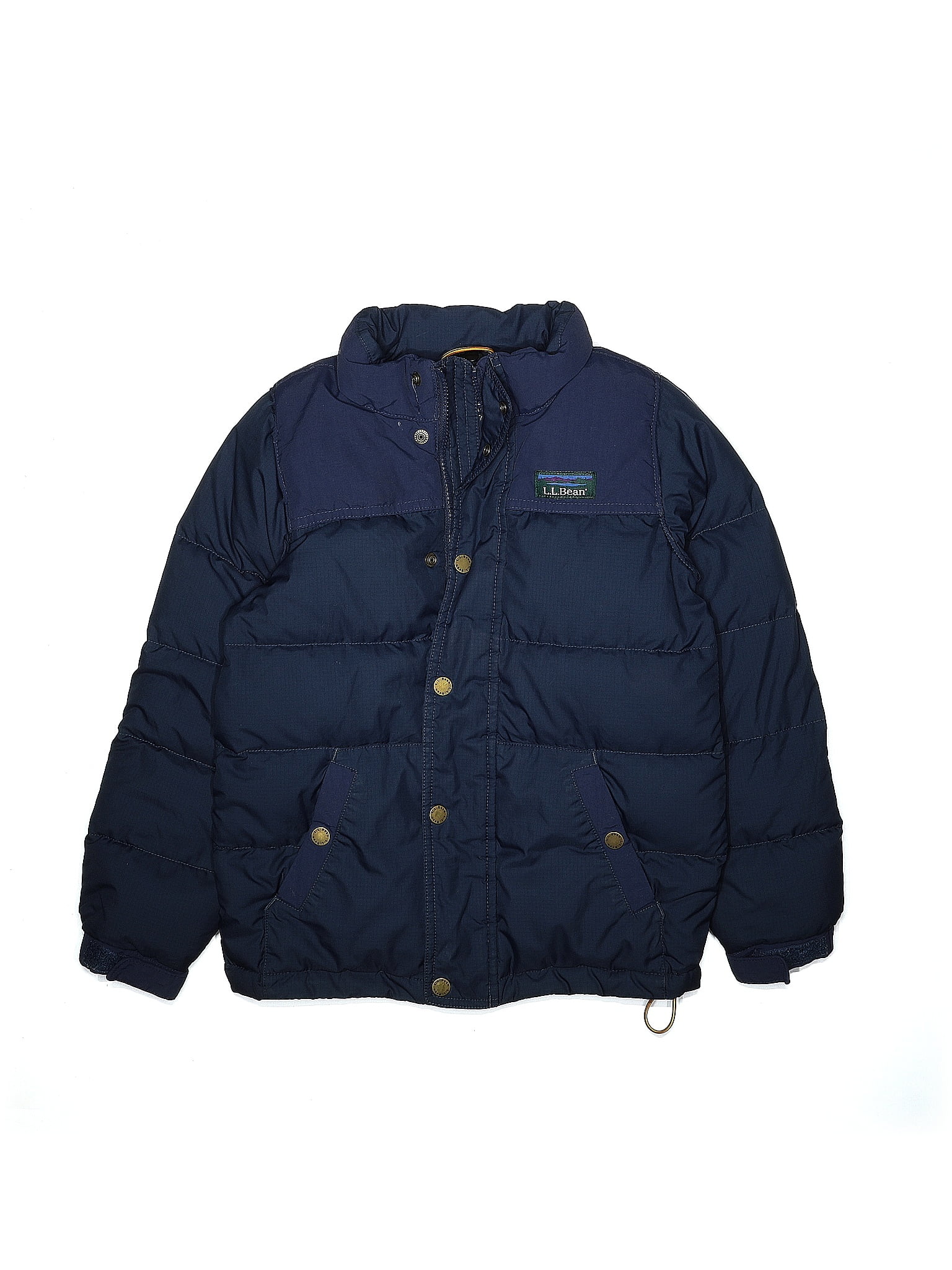 L.L.Bean 100% Recycled Polyester Solid Navy Blue Coat Size 6X - 7 - 55% off | thredUP