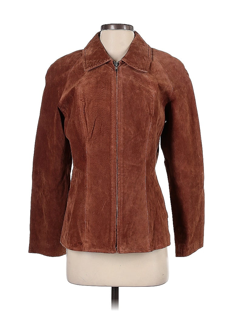 Wilsons Leather 100% Leather Solid Brown Leather Jacket Size S - 81% off | thredUP