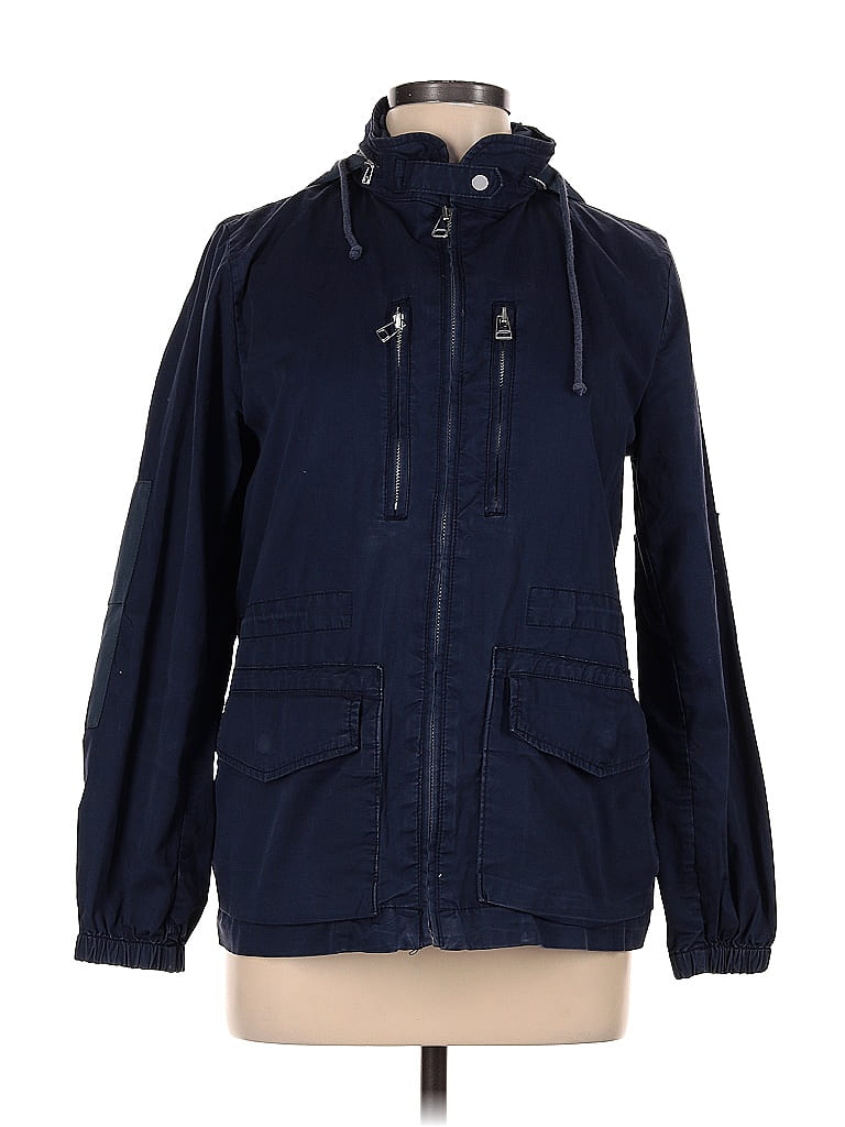 Gap Solid Navy Blue Jacket Size M - 70% off | thredUP