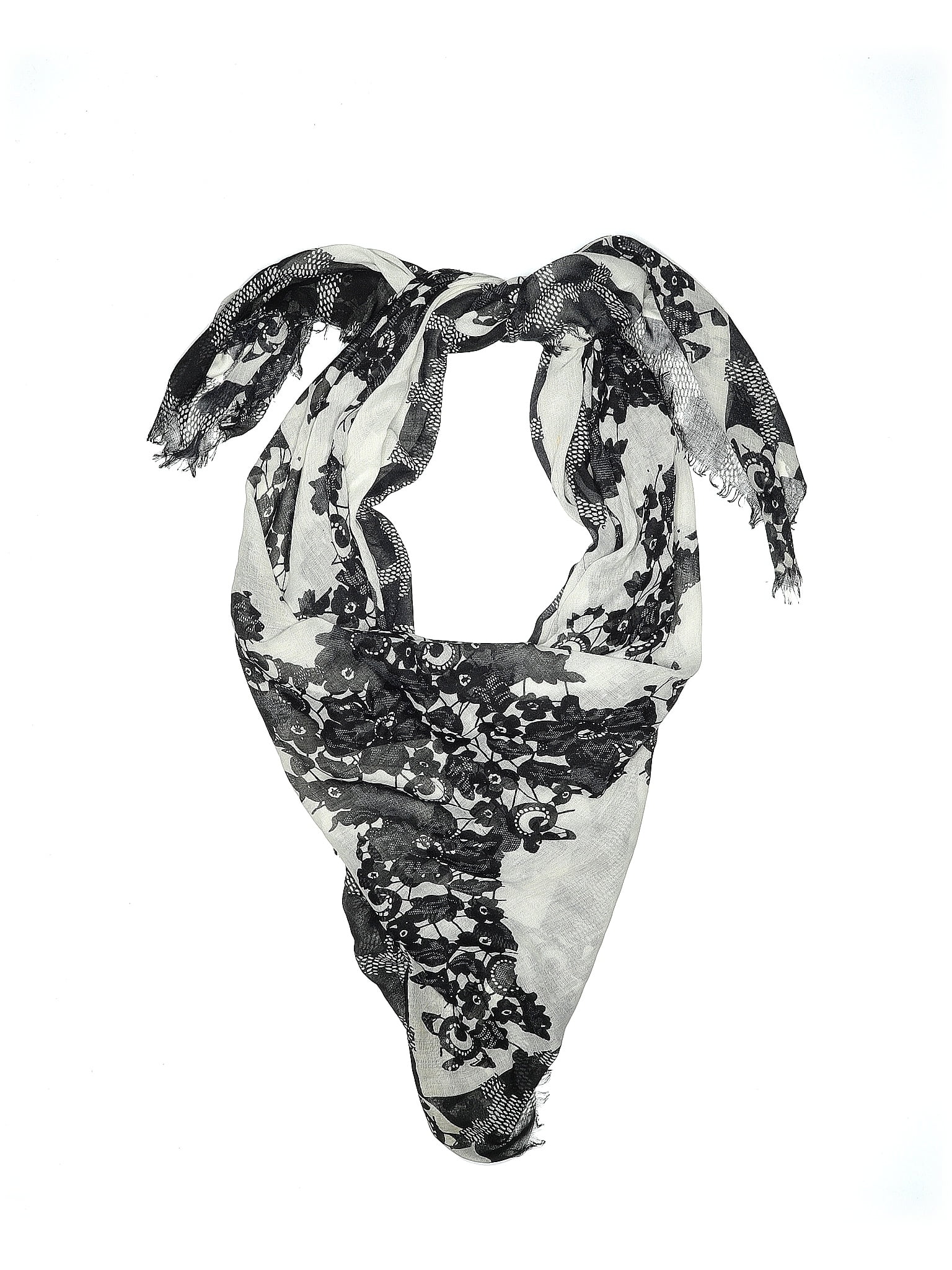 Nicole Marciano 100% Polyester Multi Color Gray Scarf One Size - 60% ...