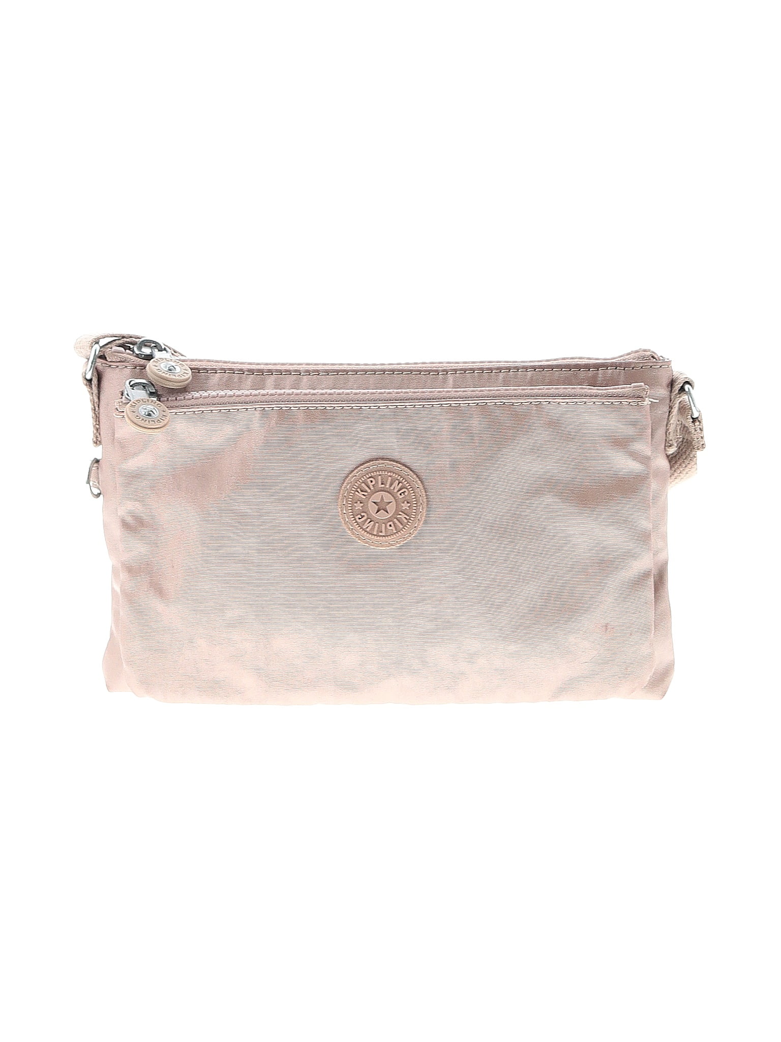 Kipling 100% Polyamide Solid Metallic Silver Crossbody Bag One Size ...