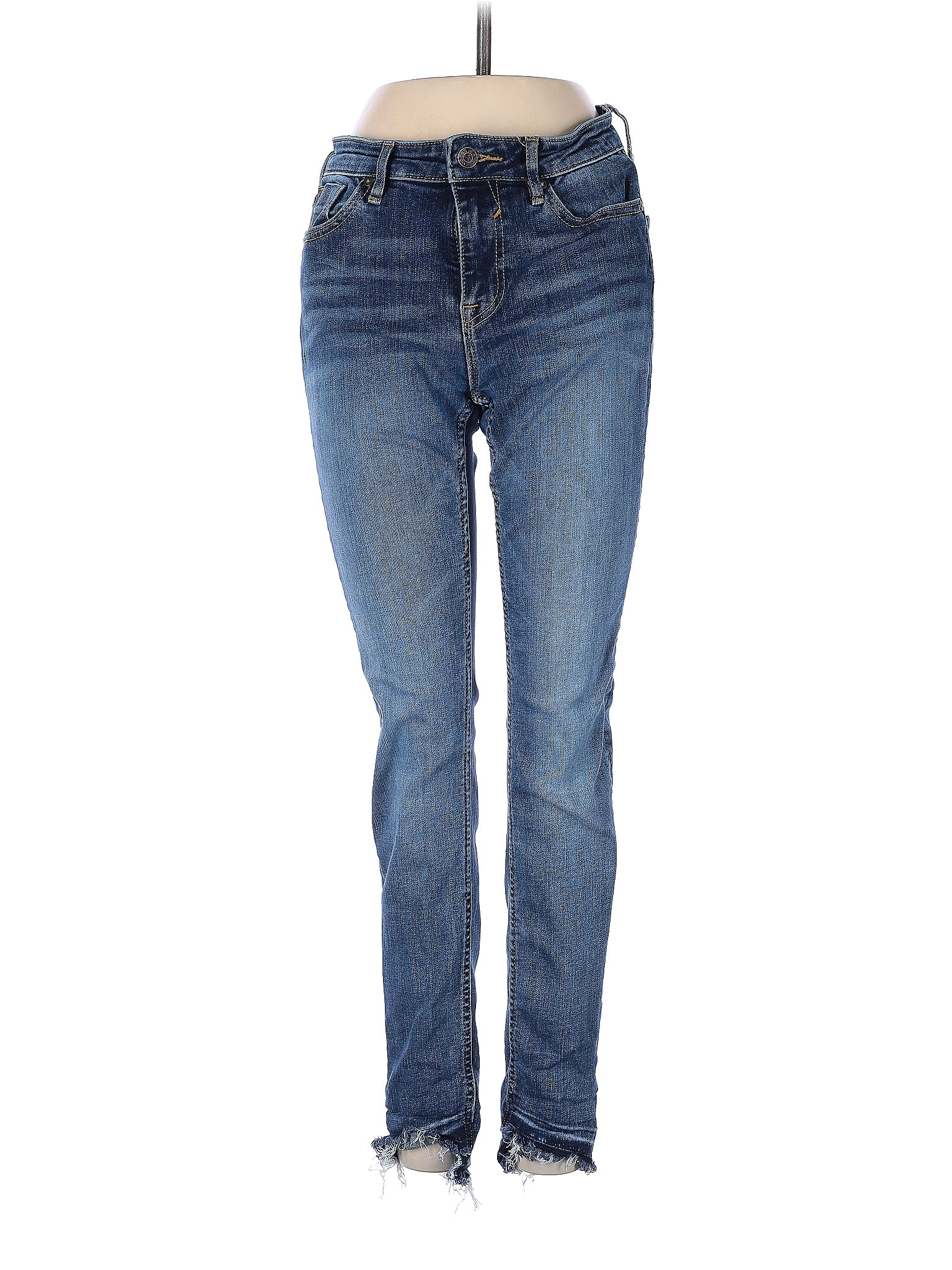 Vigoss Solid Blue Jeans 26 Waist - 74% off | thredUP
