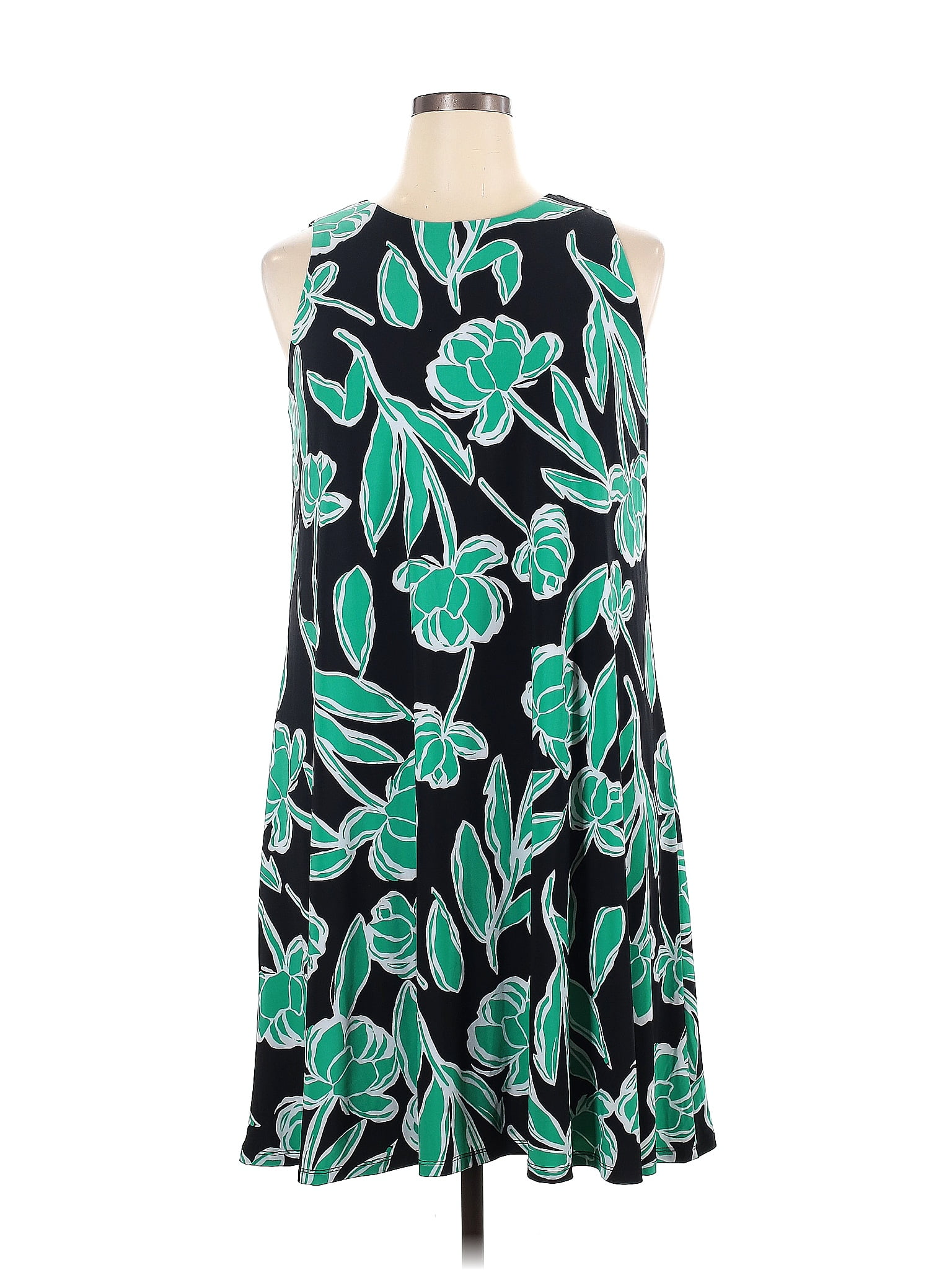 Kasper Floral Multi Color Green Casual Dress Size Xl 77 Off Thredup