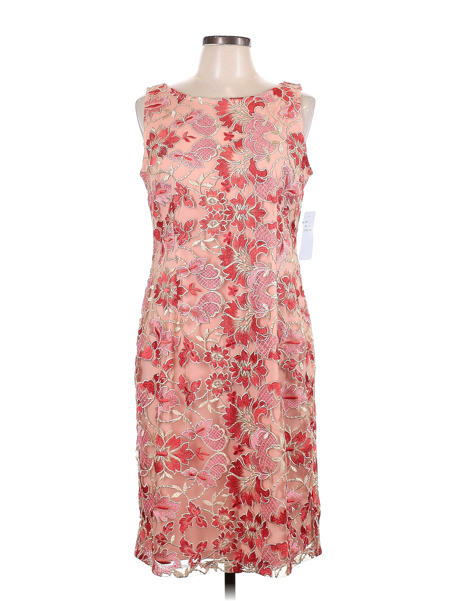 SD Collection 100% Polyester Multi Color Pink Casual Dress Size 12 - 52 ...