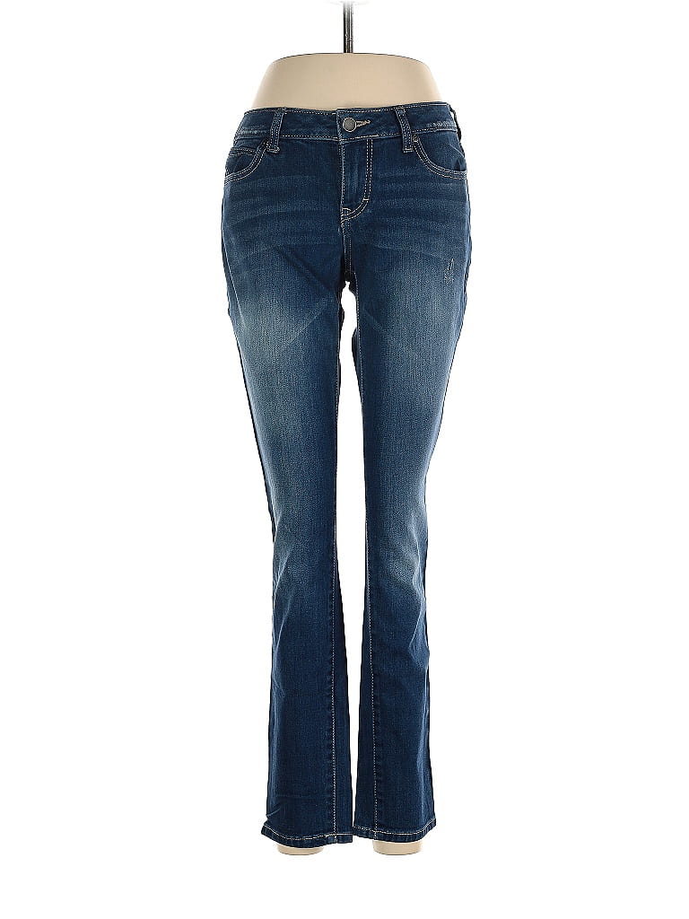 Jennifer Lopez Solid Blue Jeans Size 0 - 52% off | thredUP