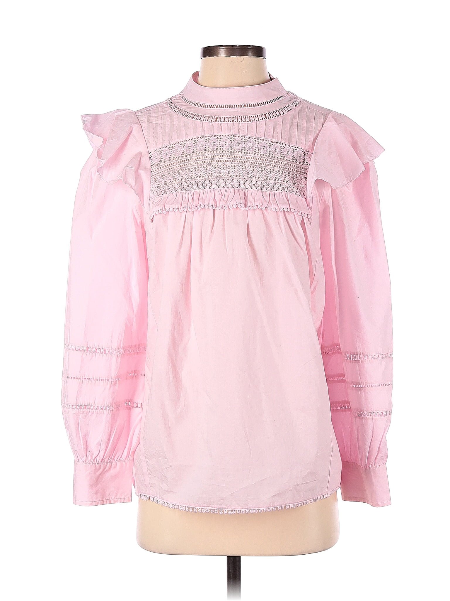 J.Crew 100% Cotton Pink Long Sleeve Blouse Size S - 72% off | thredUP