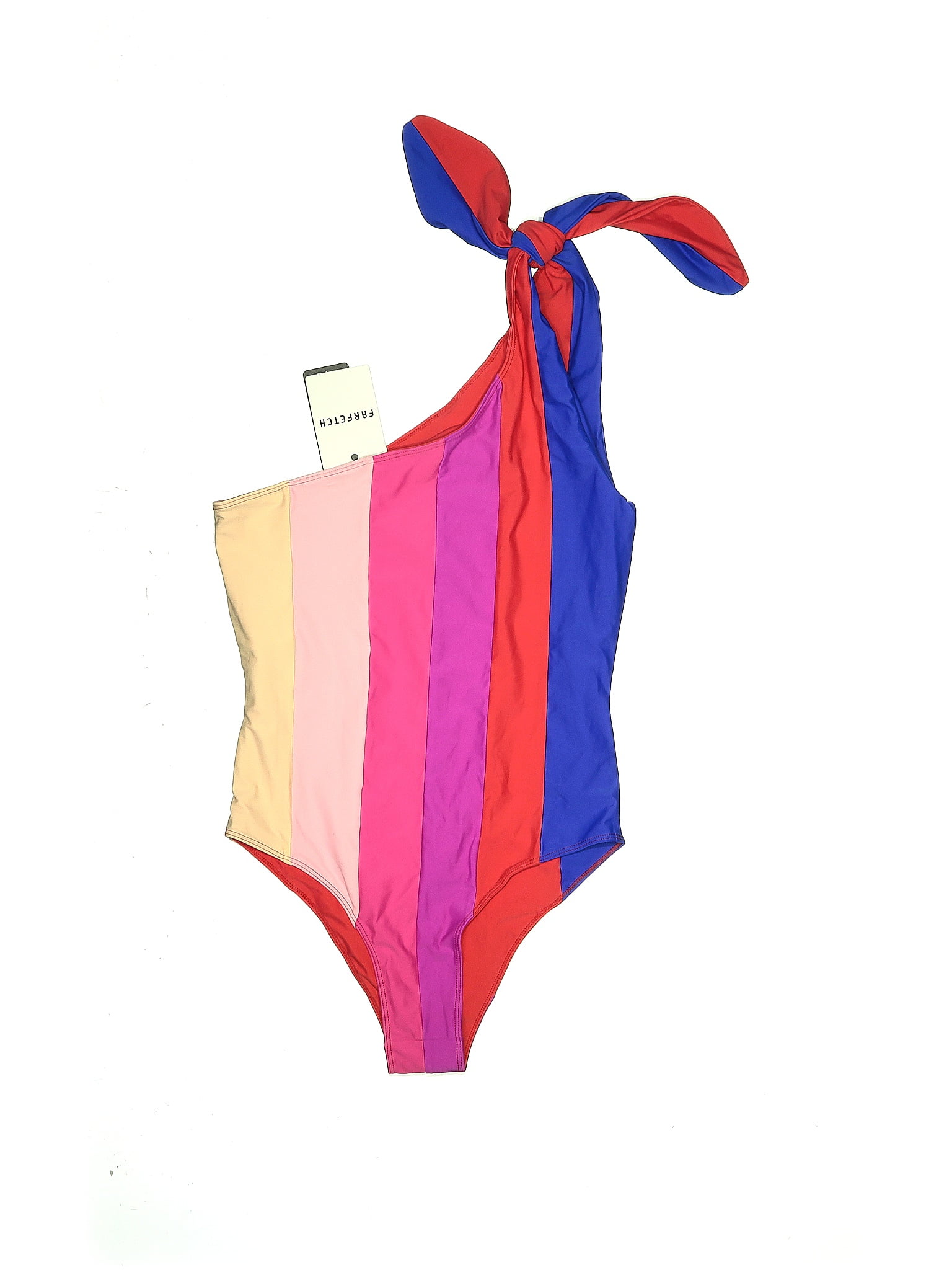PAPER London Stripes Multi Color Pink One Piece Swimsuit Size S - 68% ...