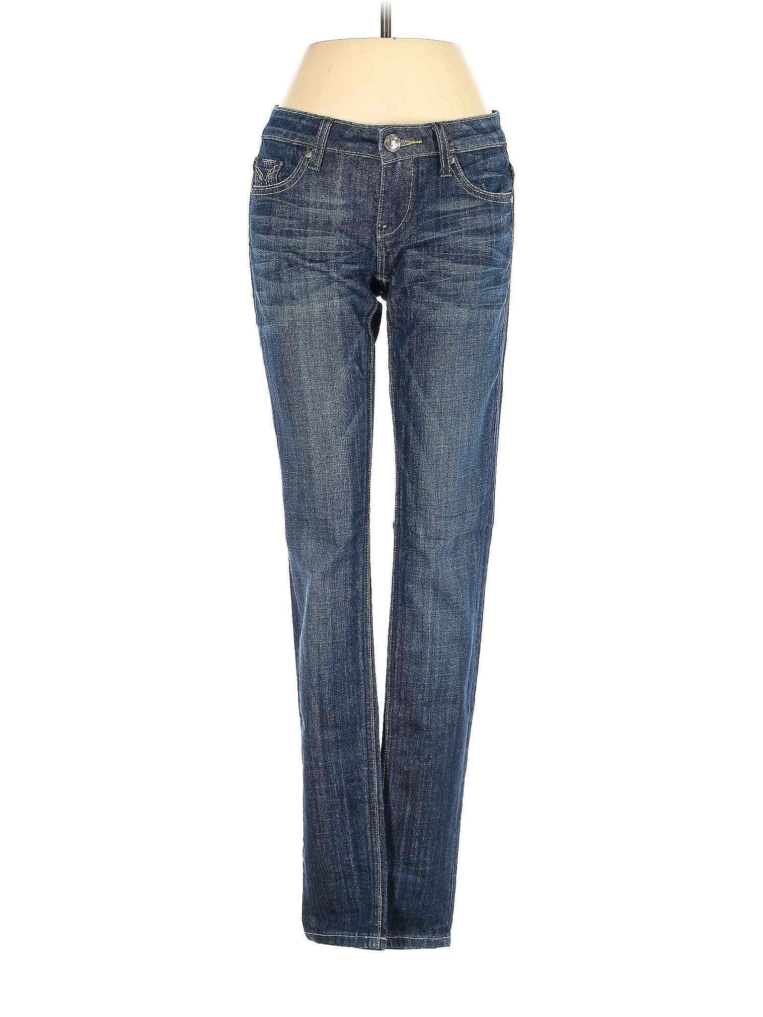 Vigoss Studio Marled Hearts Blue Jeans 24 Waist - 65% off | ThredUp