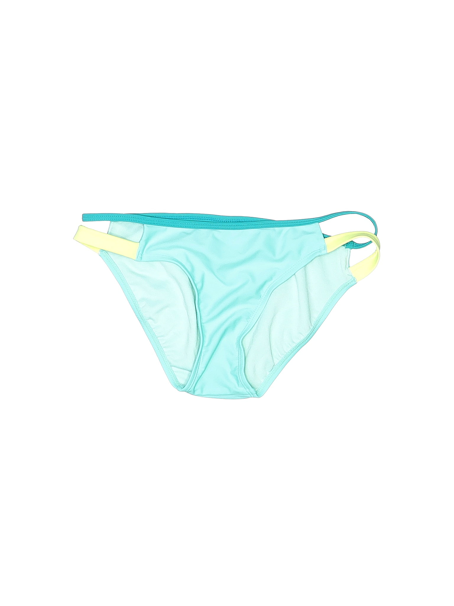 Xhilaration 100 Recycled Plastic Solid Blue Swimsuit Bottoms Size S