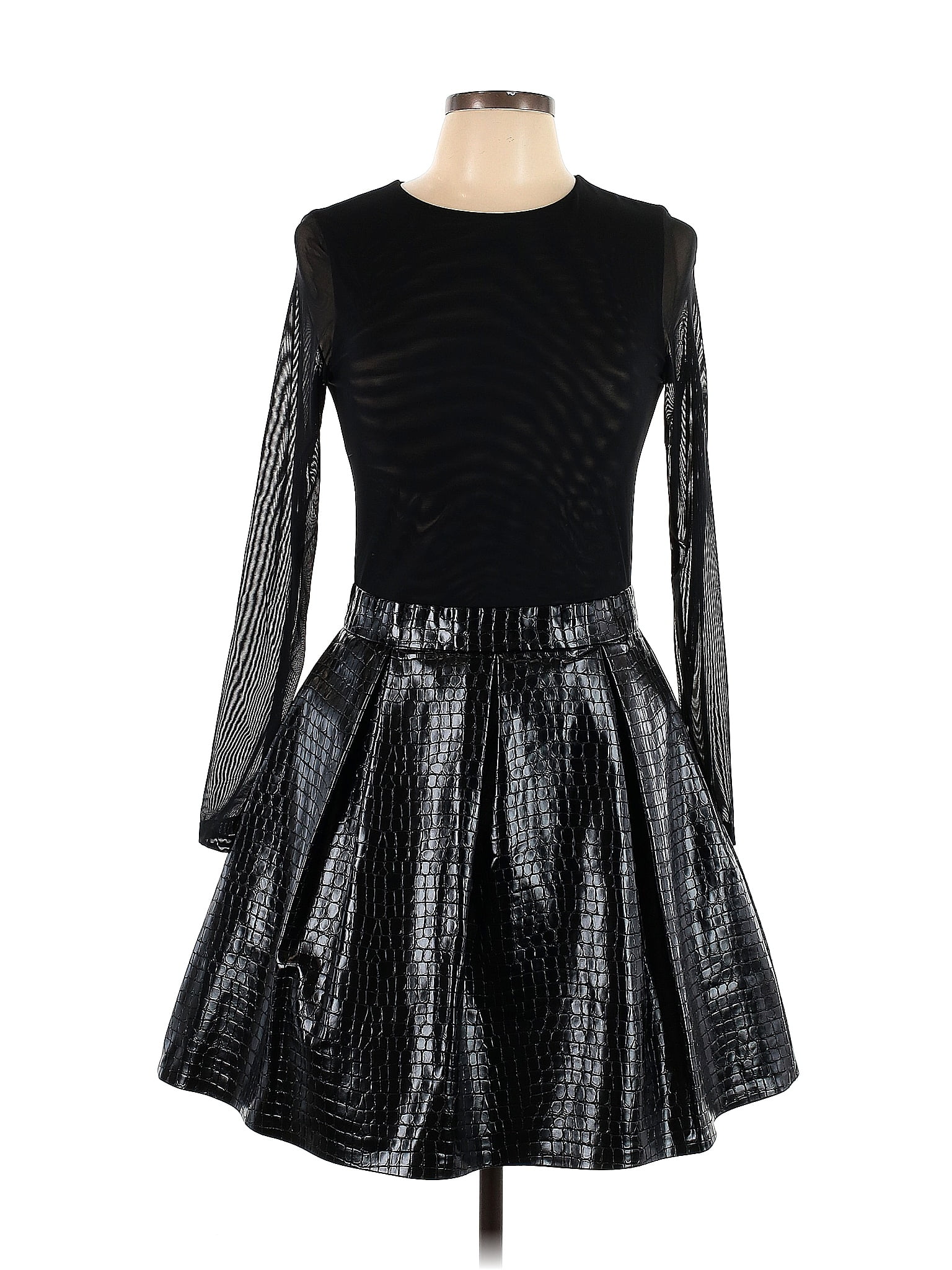 Alice Olivia Solid Black Cocktail Dress Size 10 81 Off Thredup