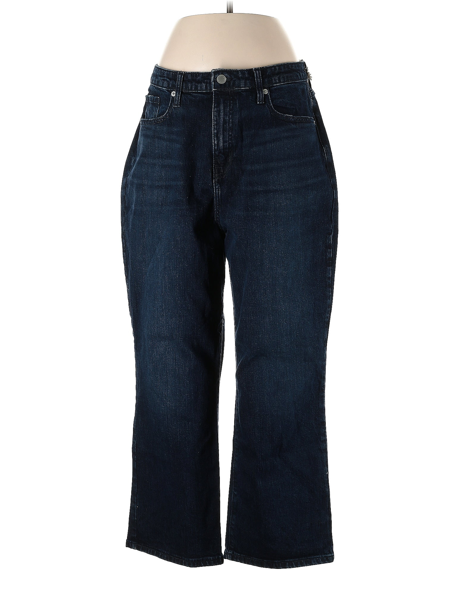 A New Day Solid Blue Jeans 32 Waist - 40% off | thredUP