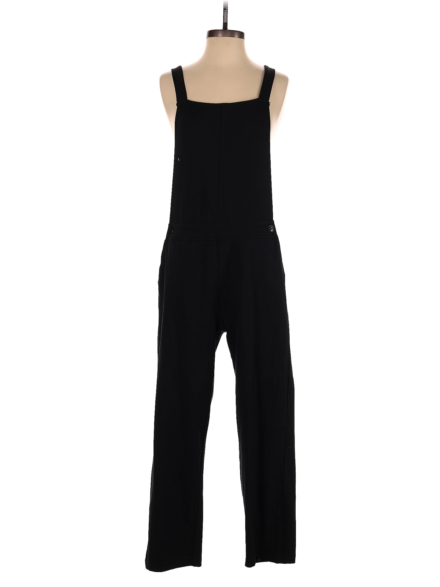 Pact Solid Black Overalls Size M - 13% off | thredUP