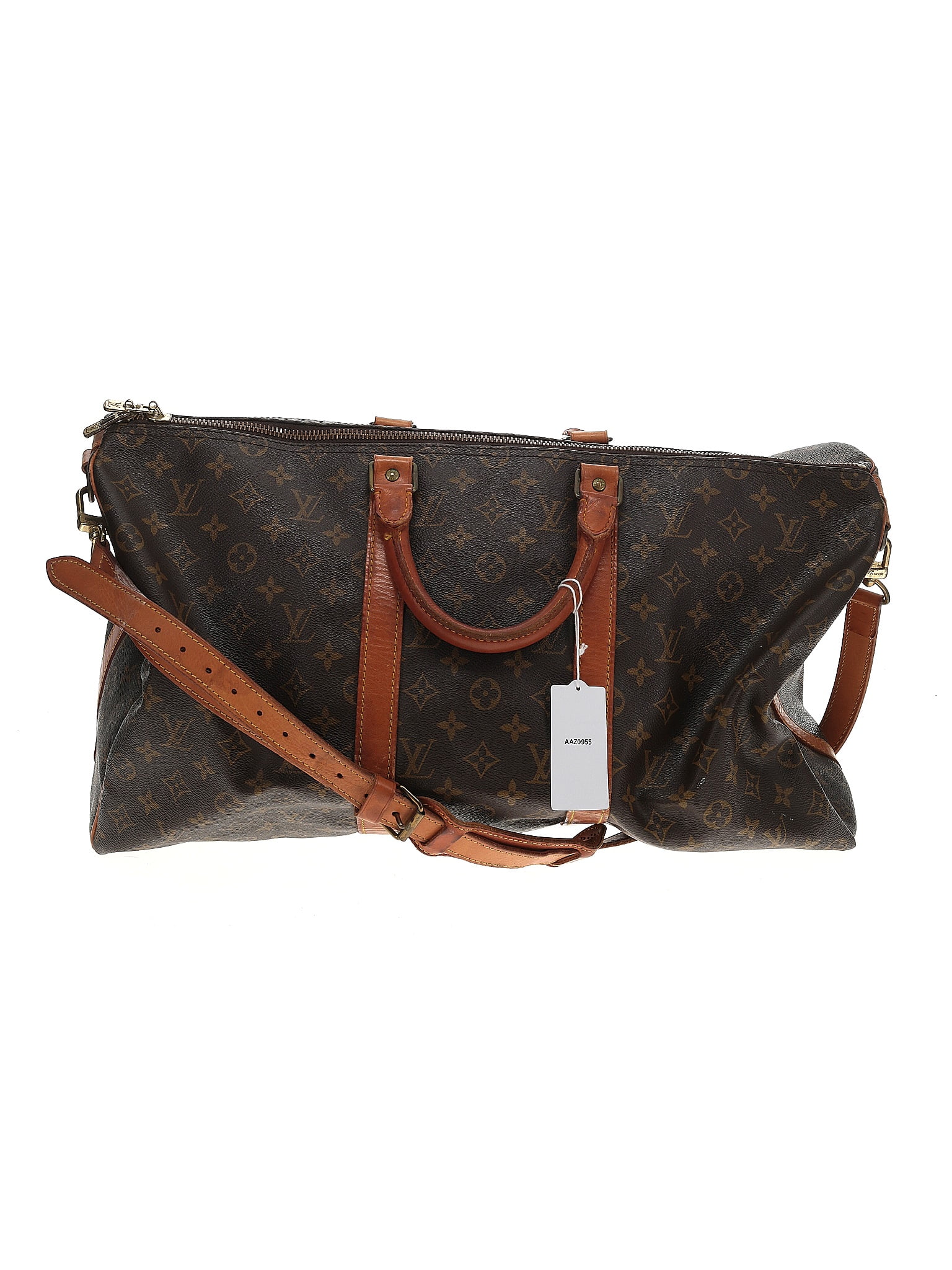Louis Vuitton 100% Coated Canvas Black Brown Monogram Keepall Bandouliere 50 One Size - 62% off ...