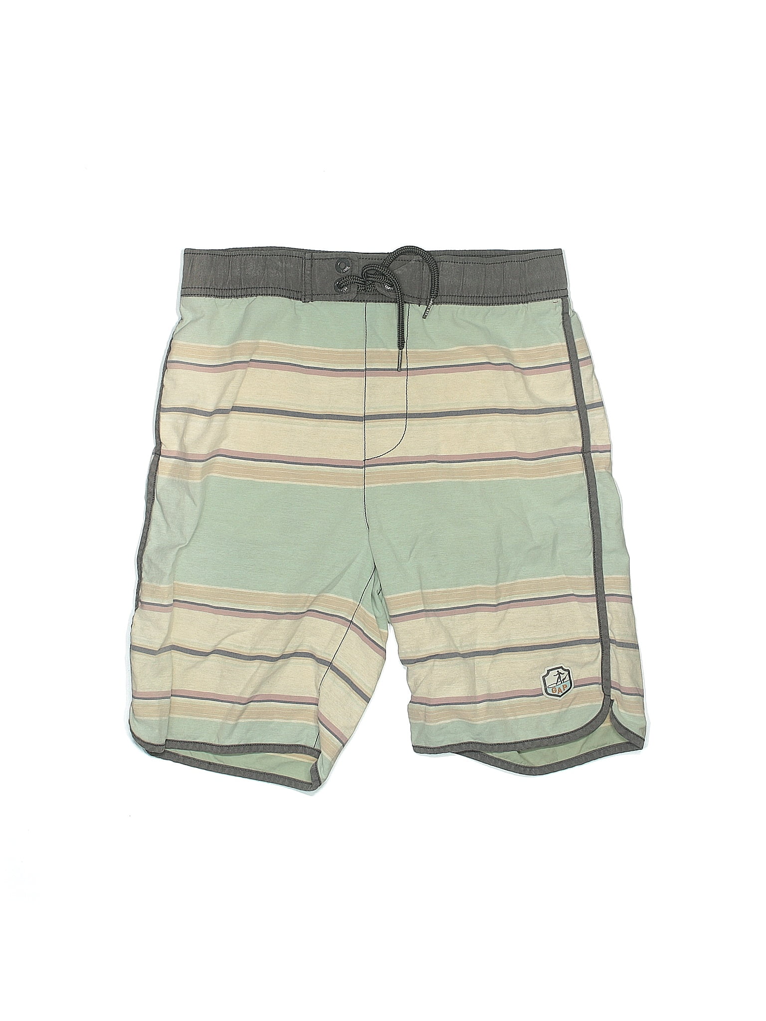 Gap Kids Stripes Multi Color Green Board Shorts Size 8 - 50% off | ThredUp