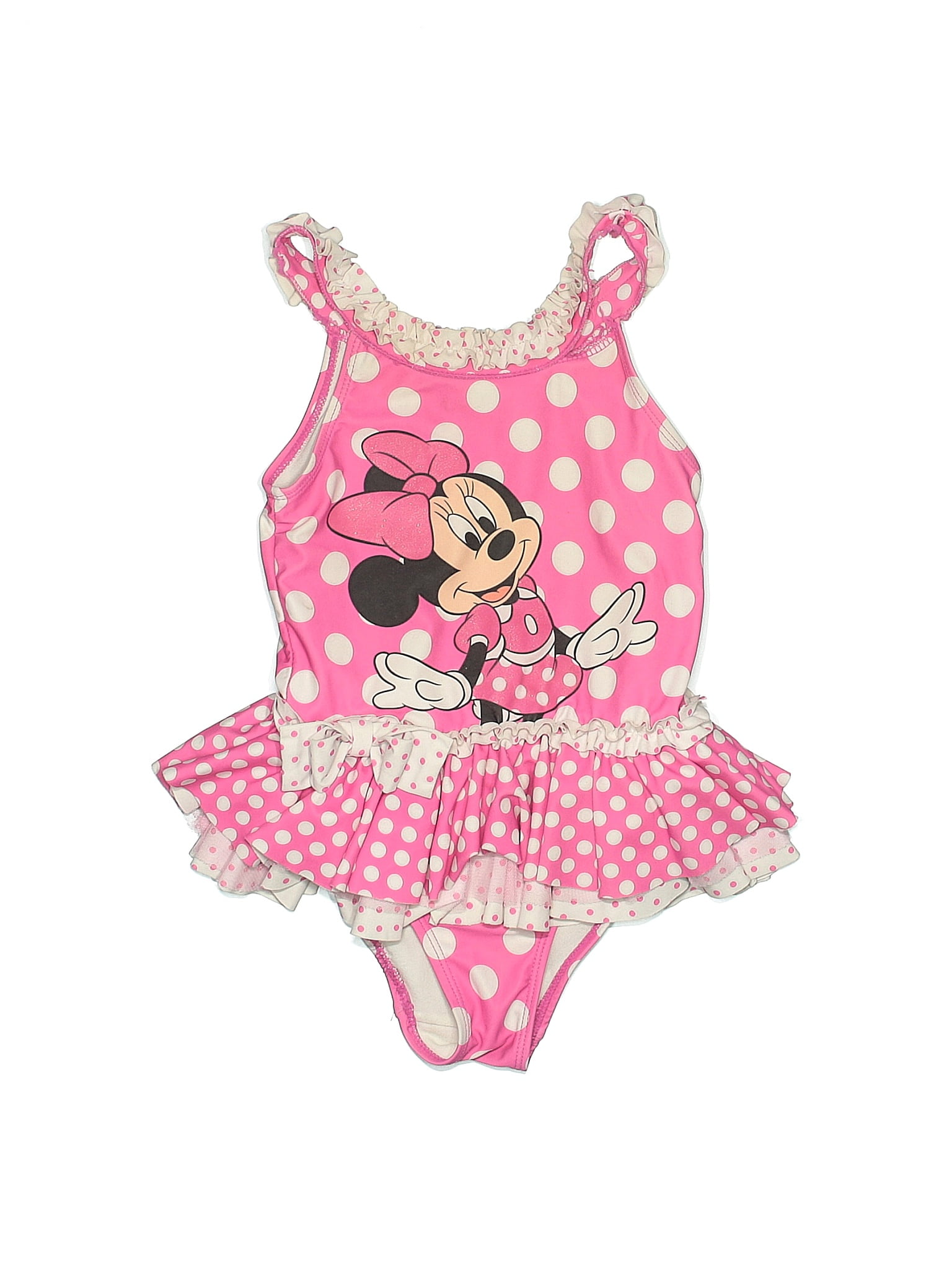 Disney Store Polka Dots Pink One Piece Swimsuit Size 5 - 6 - 29% off ...